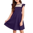CHEEREAM Summer Dress For Kids Flutter Sleeve Casual Party Dresses ...