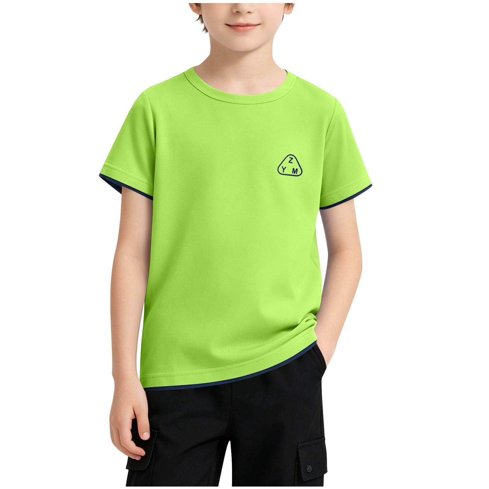 CHEEREAM Summer T-Shirts For Kids Trendy Casual Short Sleeve Crewneck ...