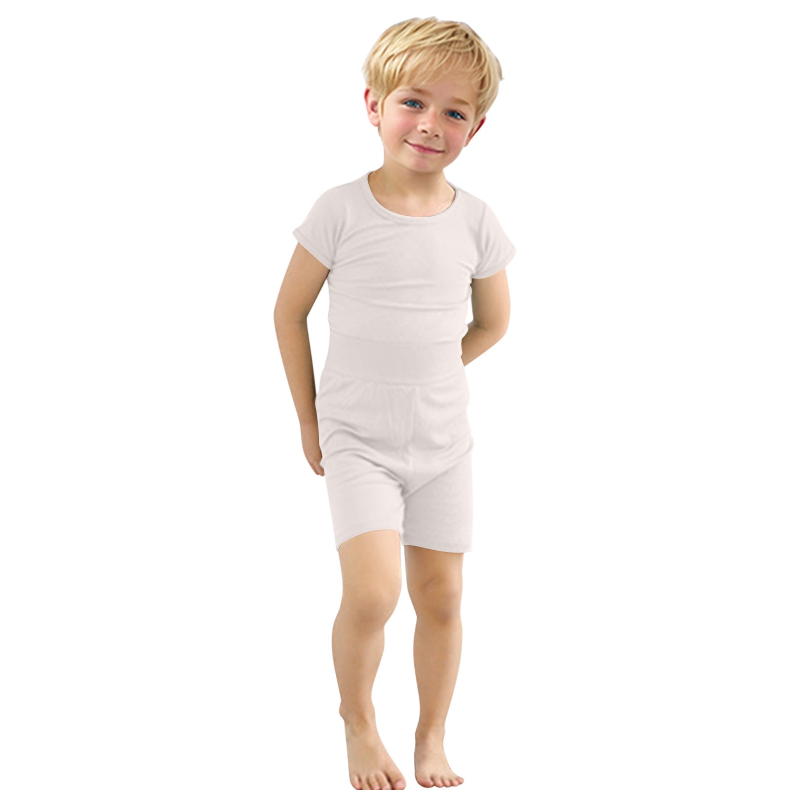CHEEREAM Toddler Baby Boys Girls Ribbed Knit 2Piece Round Neck Short ...