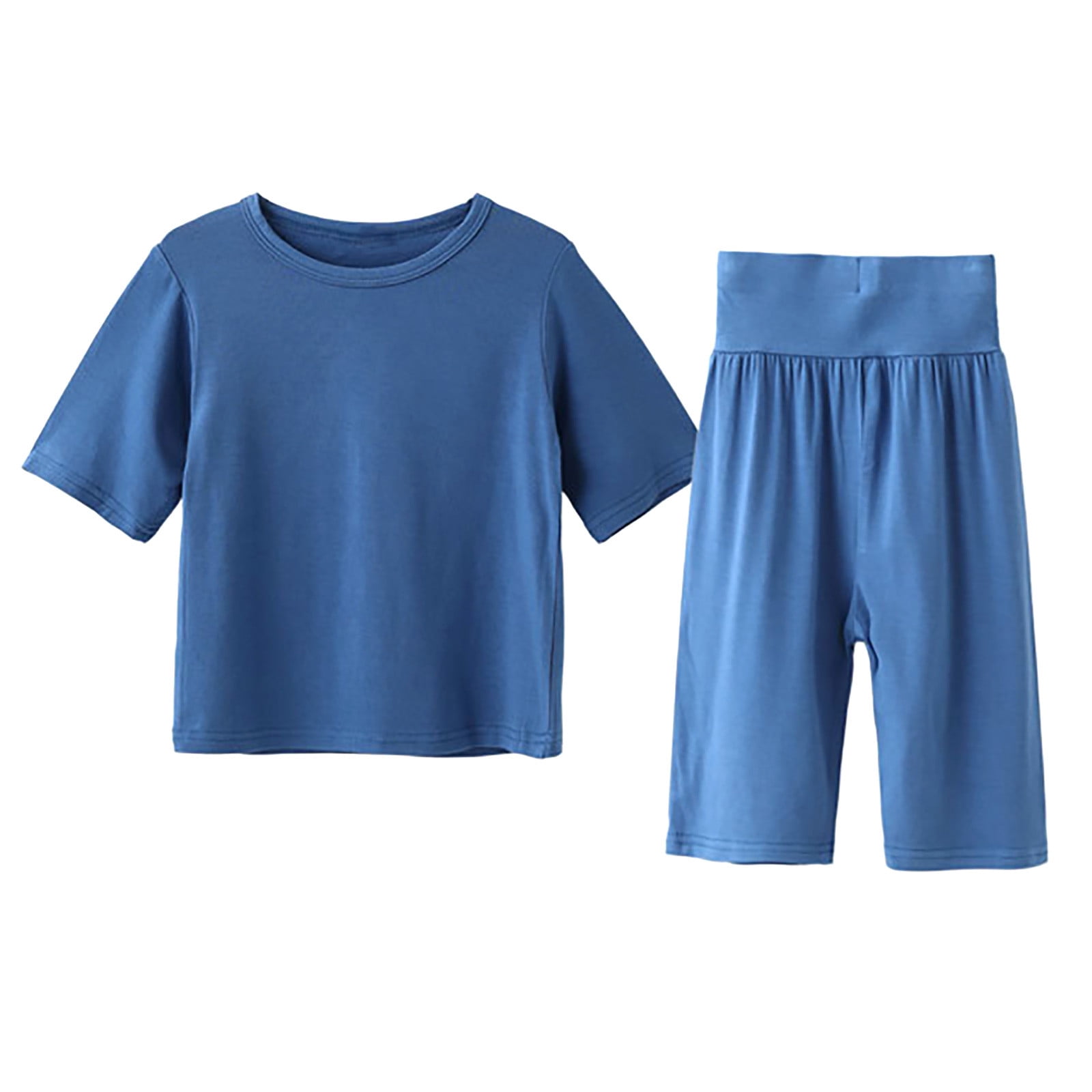 CHEEREAM Toddler Solid Pajamas Boys Girls Sleepwear Little Kids Short ...