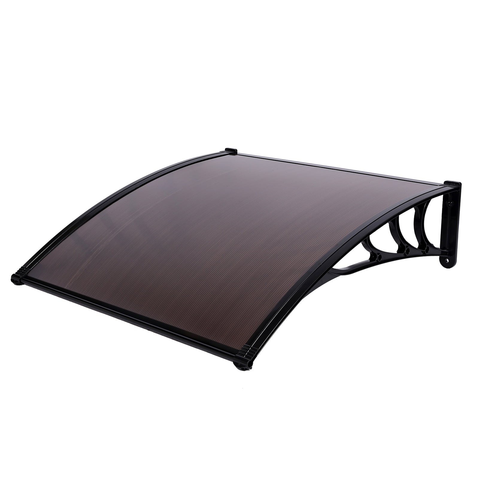 CHEERFUN 100 x 100 Door & Window Rain Cover Eaves Canopy, Brown Panel ...