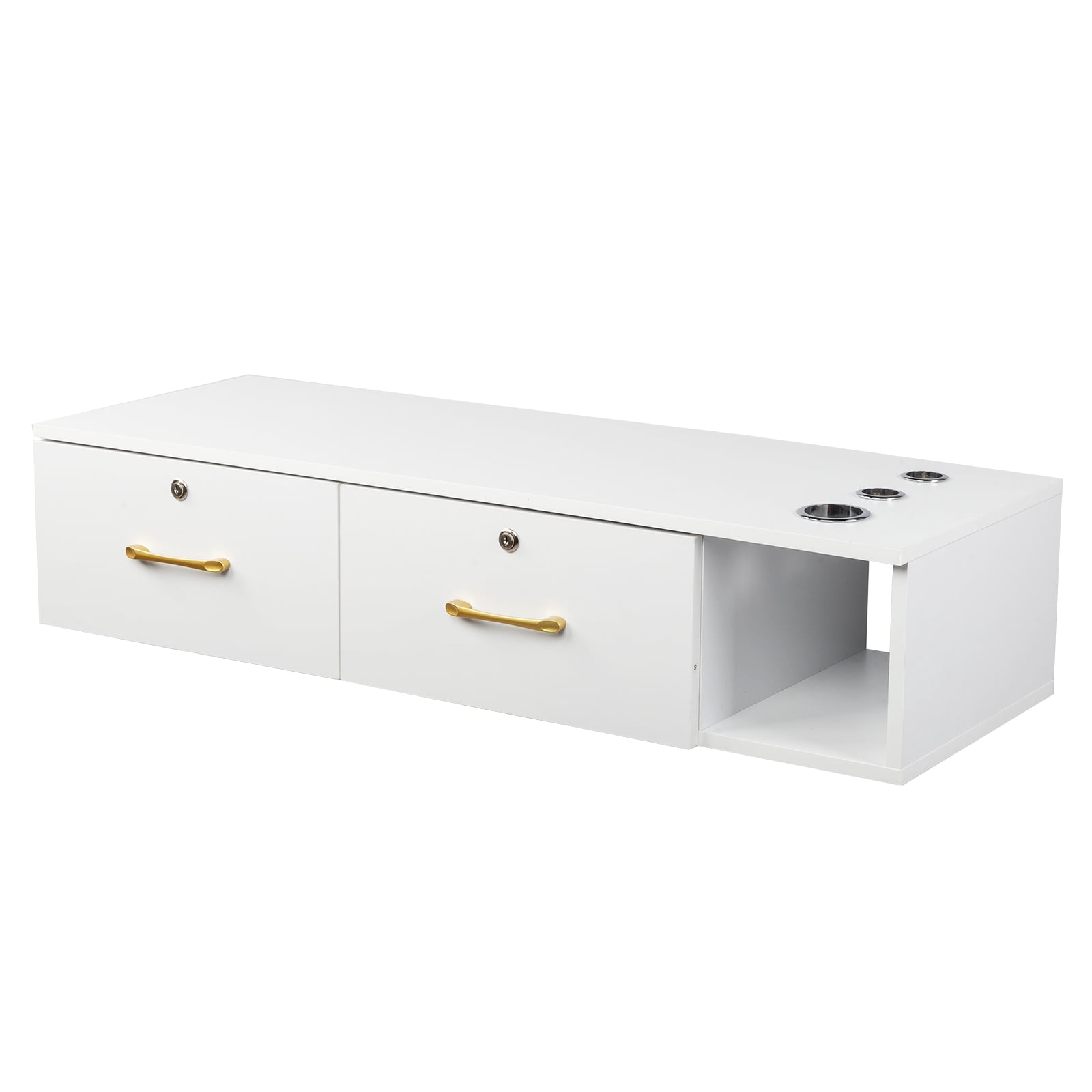 CHEERFUN 15cm E0 Chipboard Salon Cabinet with Pitted Surface, Two ...