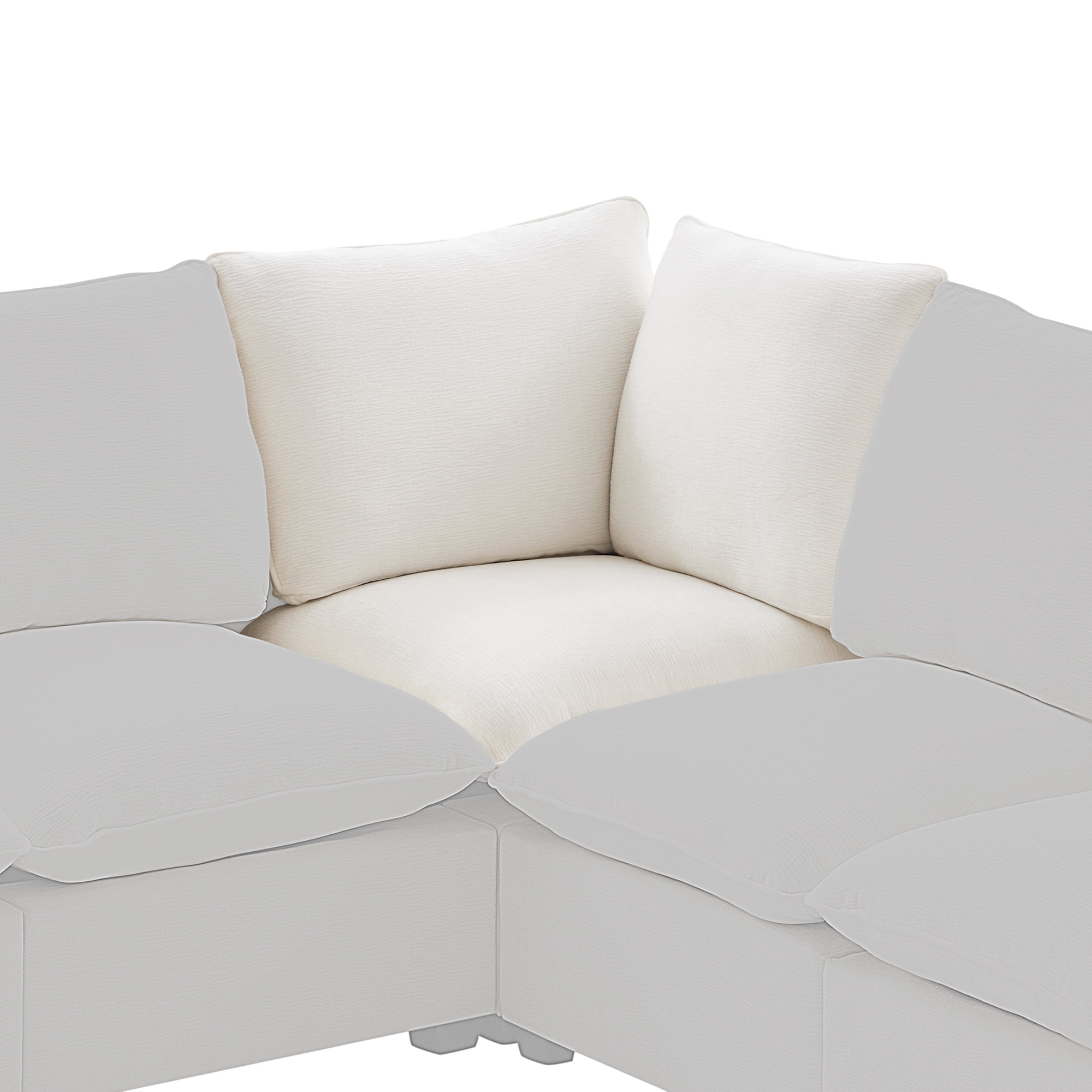 CHEERFUN 30x30'' Corner Module for Modular Sectional Sofa, Chenille ...