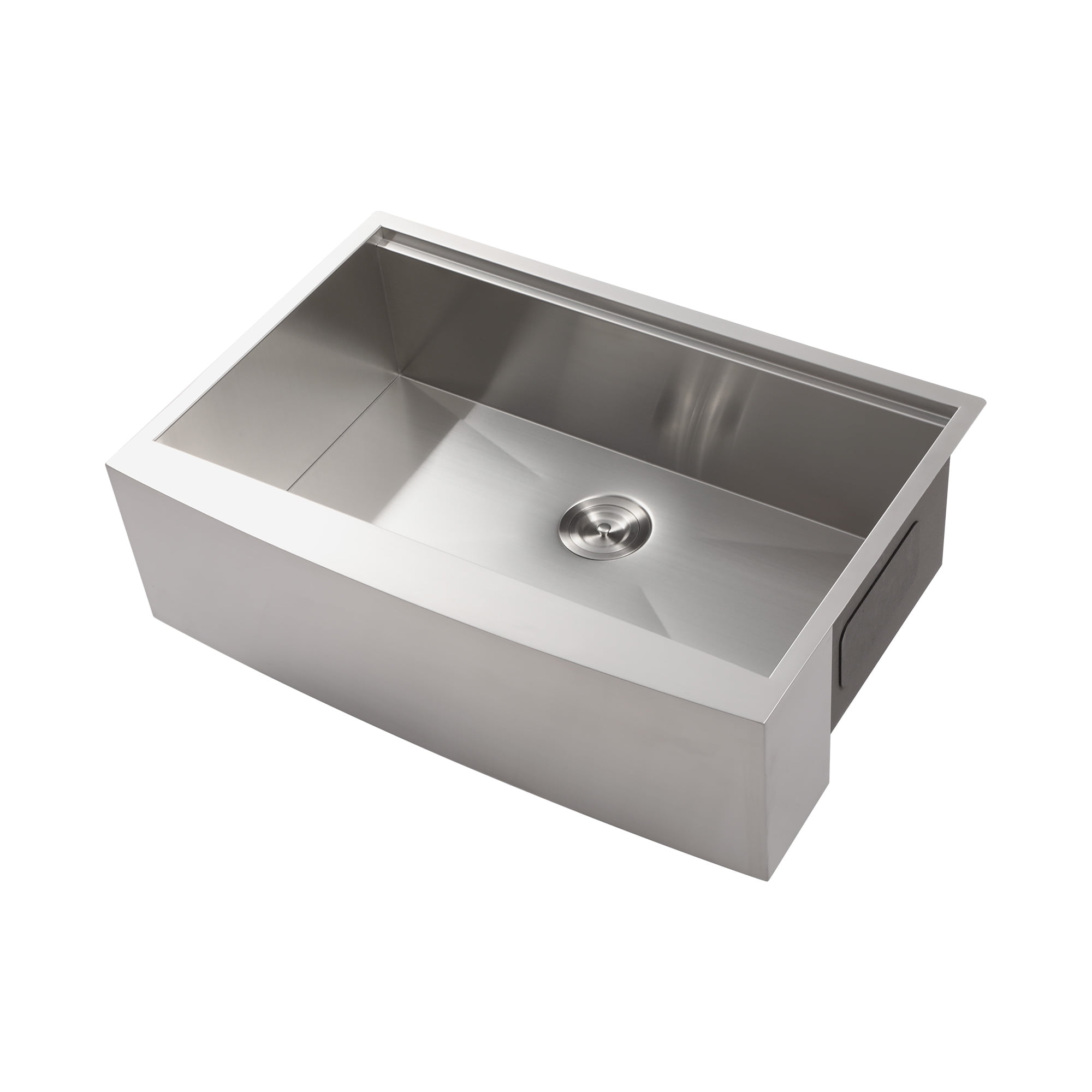 CHEERFUN 33x22x10 Farmhouse Apron Front Single Bowl Stainless Steel ...