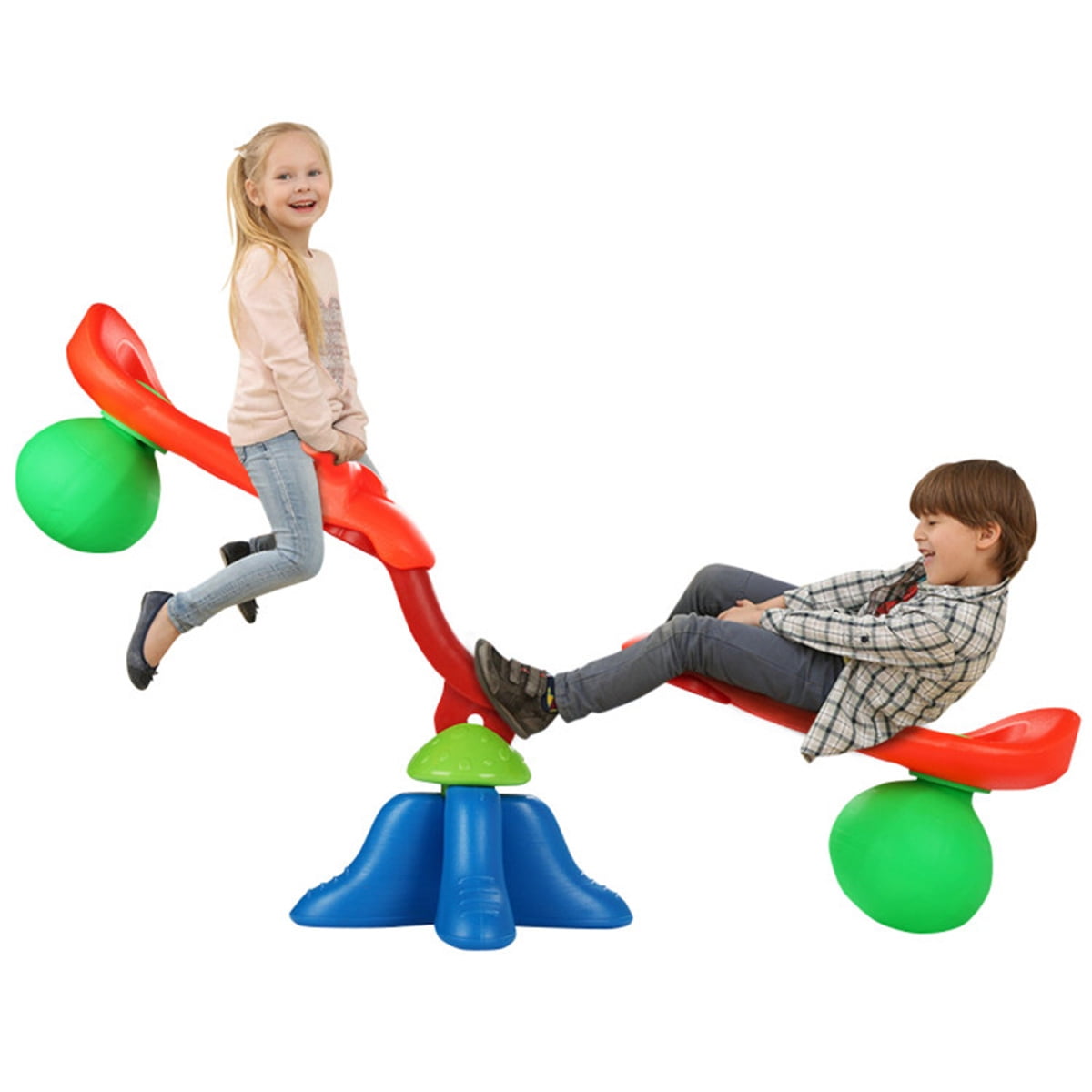 CHEERFUN 360 Degree Spinning Teeter Totter for Kids, Seesaw Toy with ...