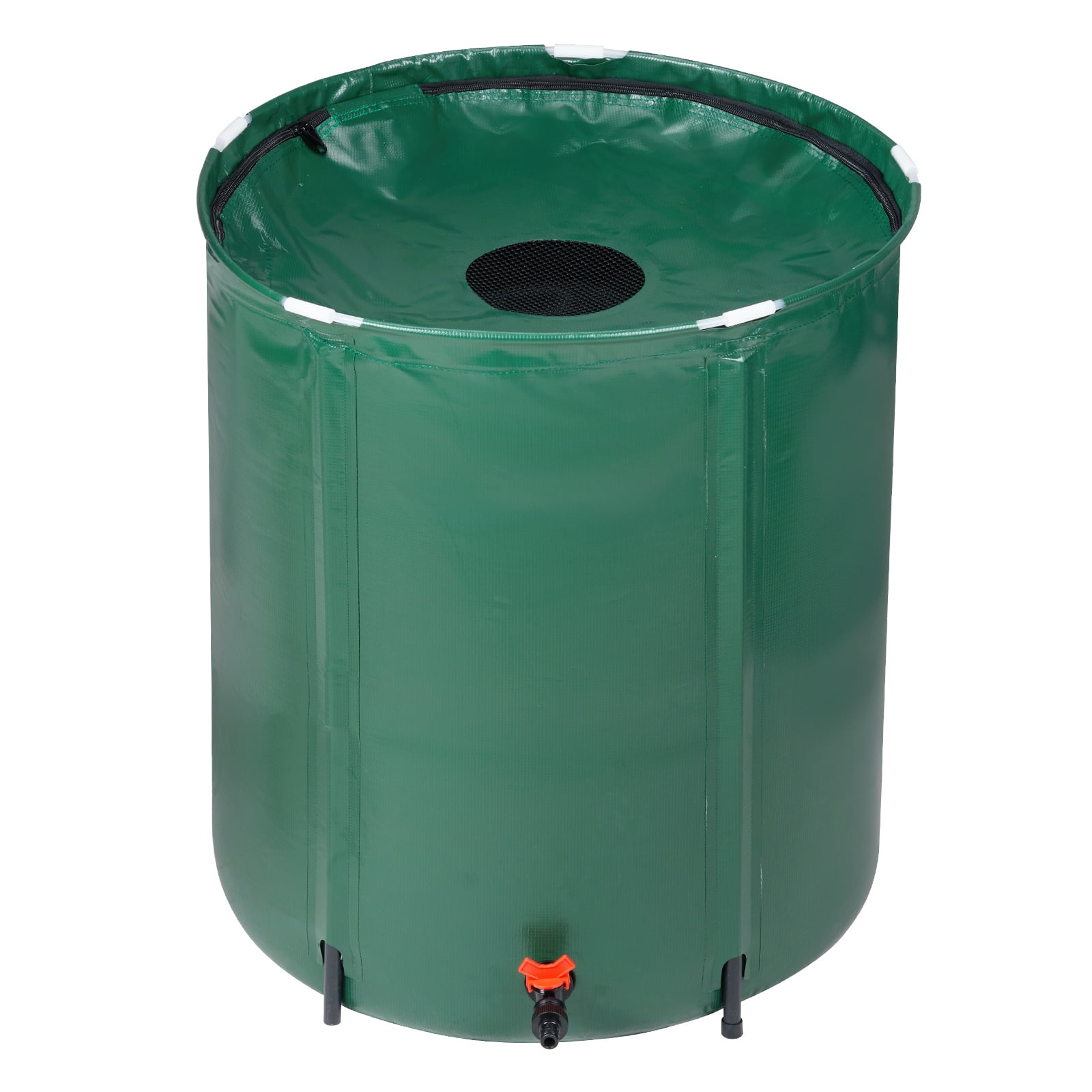 CHEERFUN 50 Gallon Folding Rain Barrel Water Collector, Green Portable ...