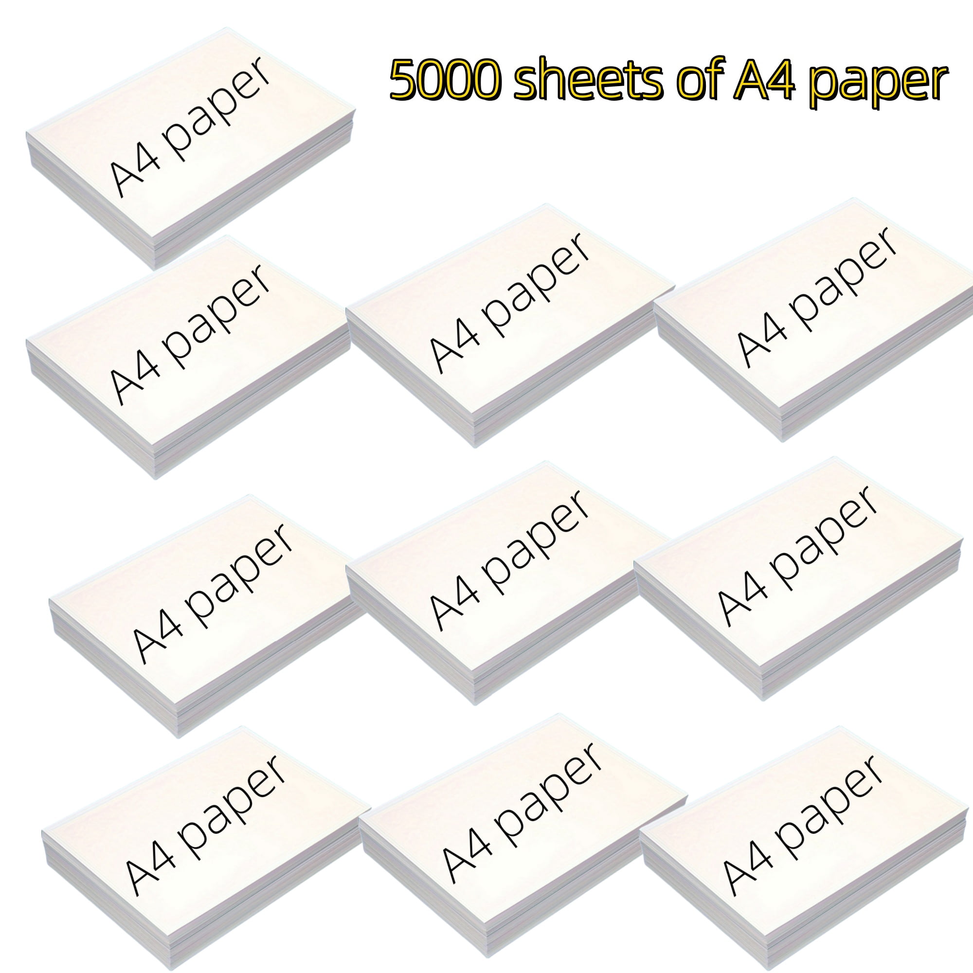 CHEERFUN 5000 Sheets A4 White Paper 80gsm for Copying, Printing ...