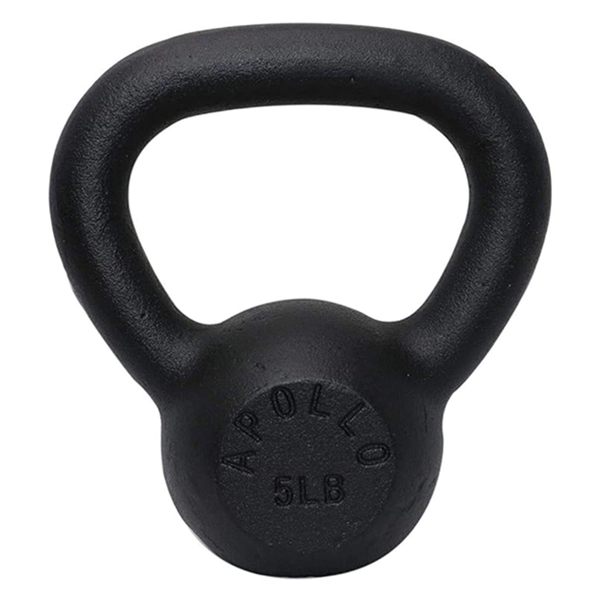 CHEERFUN 5LB Solid Cast Iron Kettlebell for Strength Training, Muscle ...