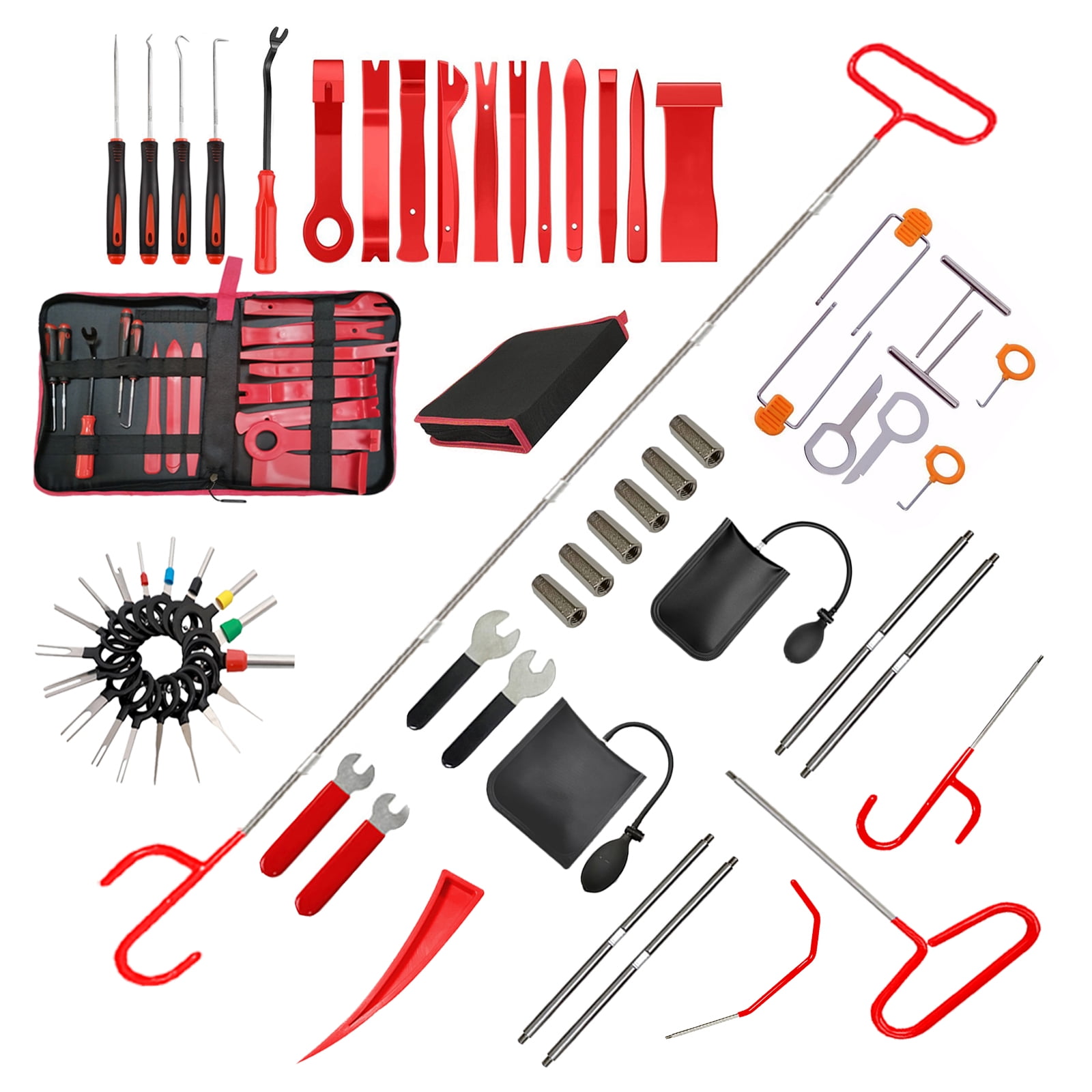 CHEERFUN 63-Piece Auto Panel Removal Tools Kit, Push Pin Bumper Fixing ...