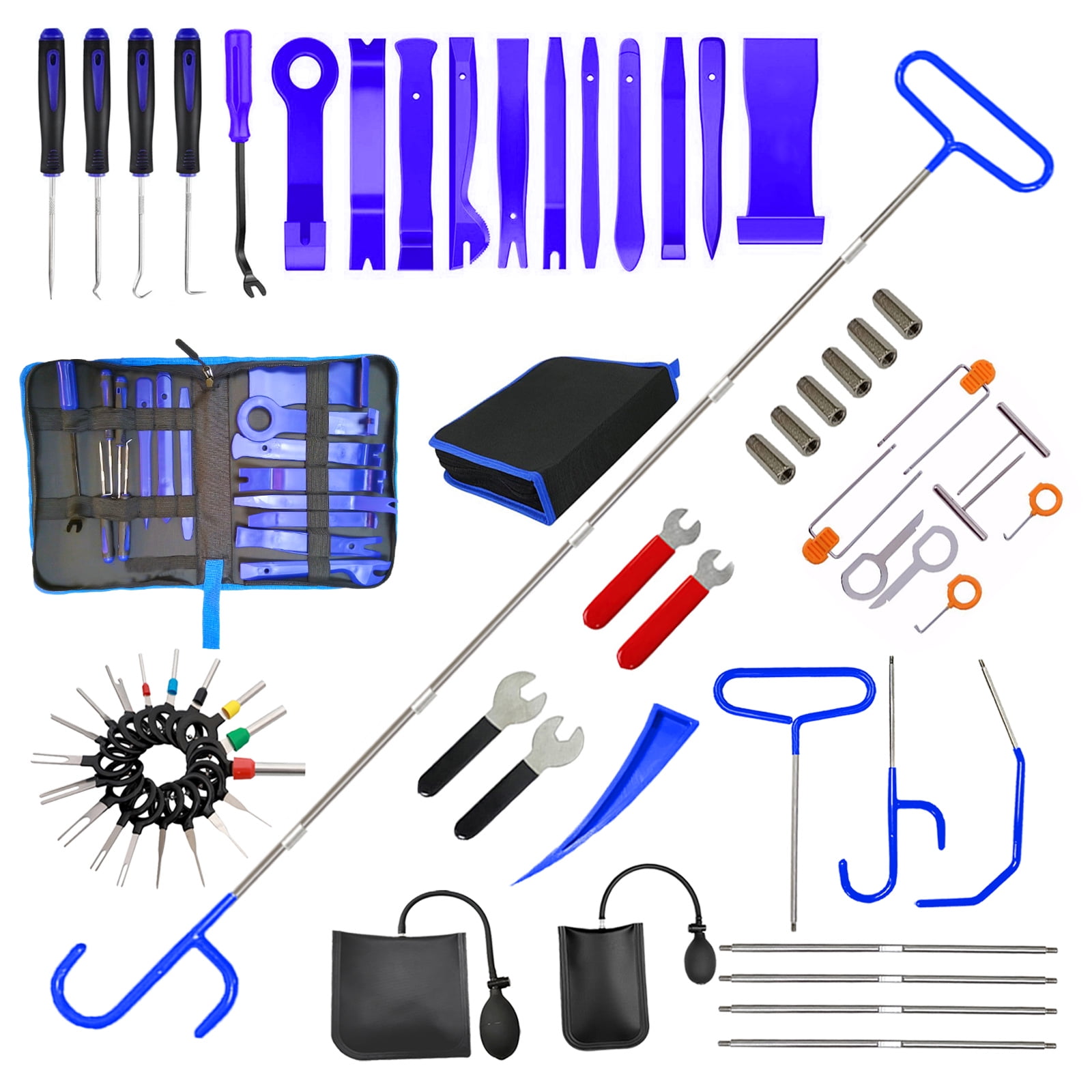 CHEERFUN 63-Piece Auto Trim Removal Tool Kit, Push Pin Bumper Fastener ...