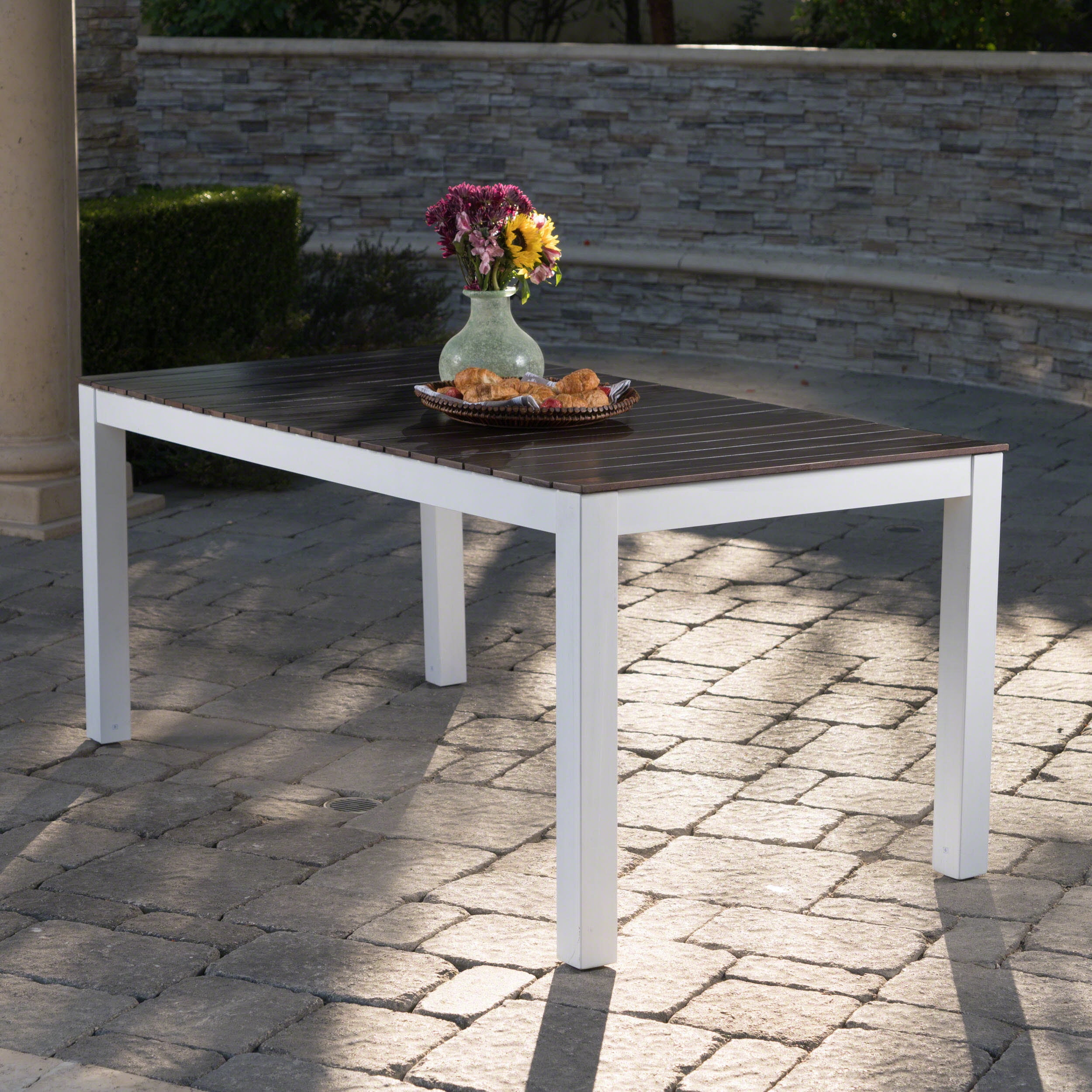 CHEERFUN Bali Outdoor Dining Table, Modern Patio Table with Sturdy ...