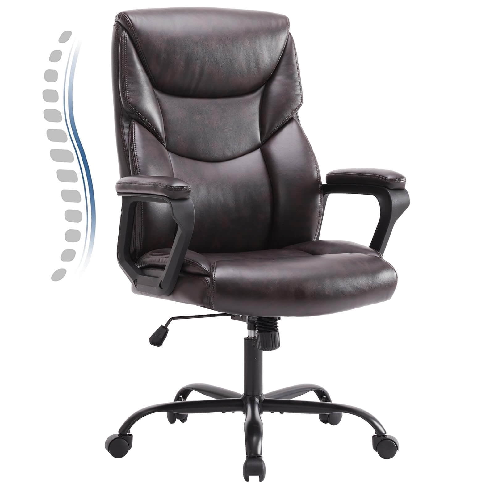 CHEERFUN Big and Tall Ergonomic Office Chair High Back Executive Desk ...