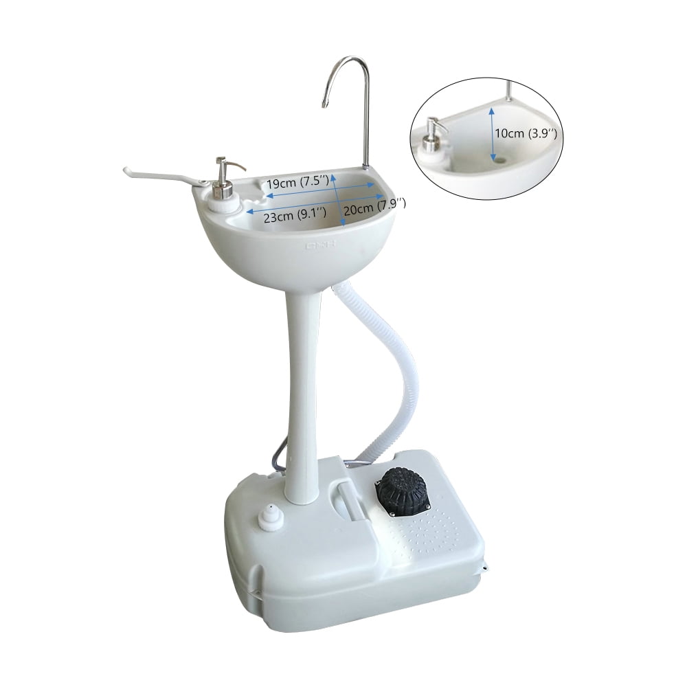 CHEERFUN CHH-7701 Portable Removable Outdoor Wash Basin with Water Tank ...
