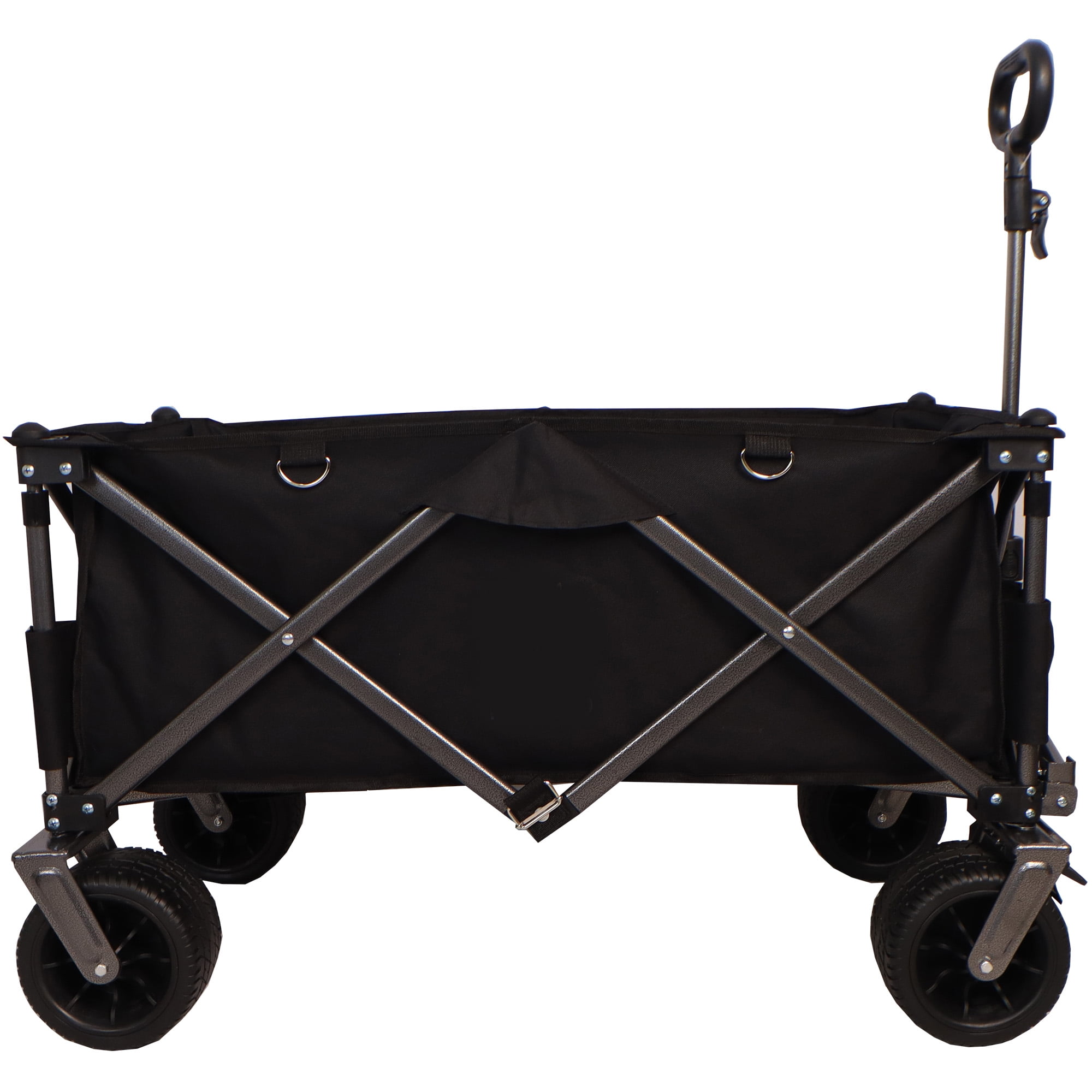 CHEERFUN Folding Wagon, Heavy Duty Utility Beach Cart for Sand with Big ...