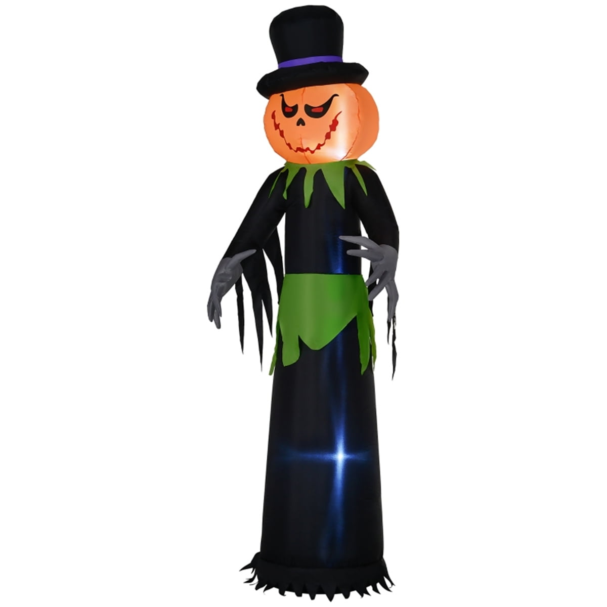 CHEERFUN Halloween Inflatable Decoration 8FT Pumpkin Head Ghost with ...