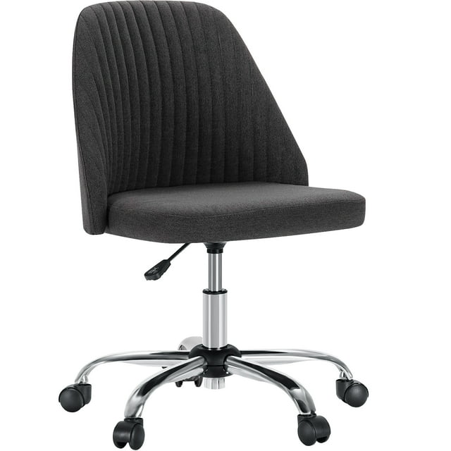 CHEERFUN Home Office Desk Chair - Adjustable Armless Modern Task Chair ...