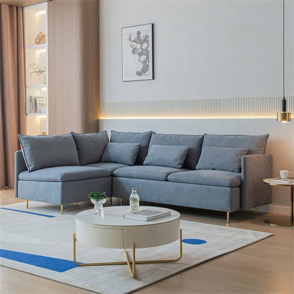 CHEERFUN Modular L-Shaped Corner Sofa, Left Hand Facing Sectional Couch ...