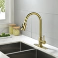 CHEERFUN Single Handle High Arc Pull Out Kitchen Faucet, Stainless ...