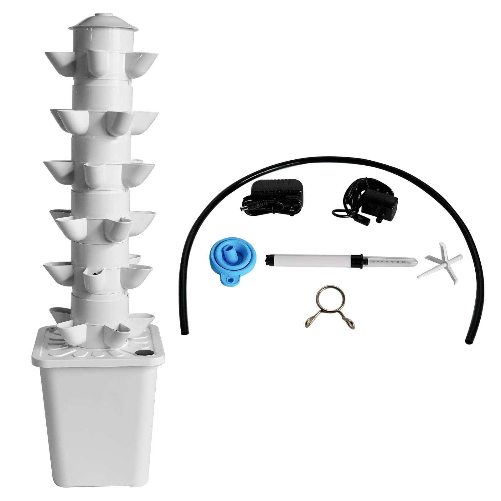 CHEERFUN White 30 Pod Hydroponic Growing System Garden Vegetable Plant ...