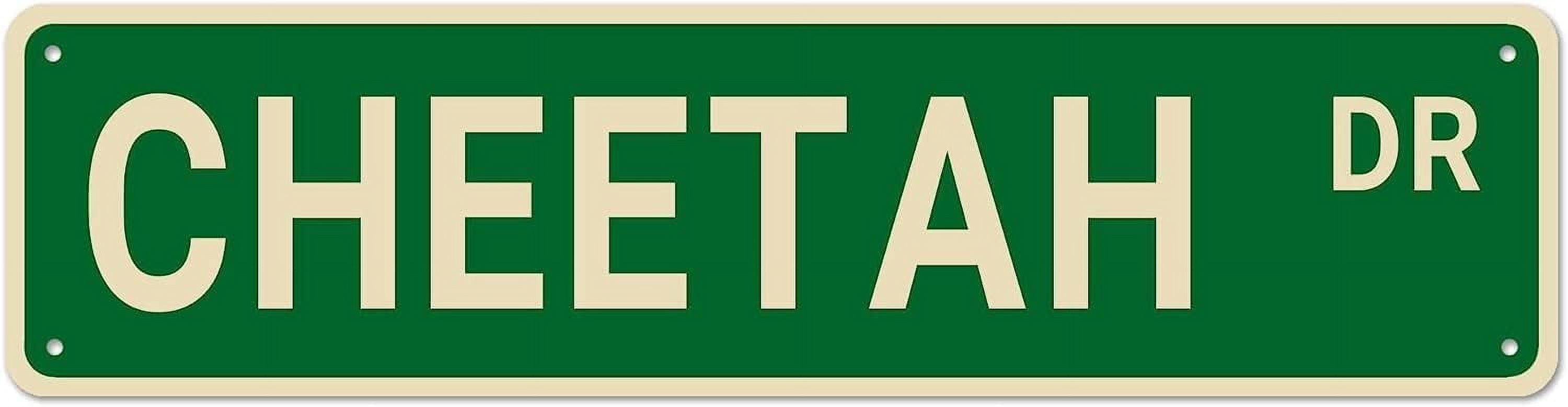 CHEETAH DR Vintage Signs Retro Tin Signs Art Plaque Aluminum Sign for ...