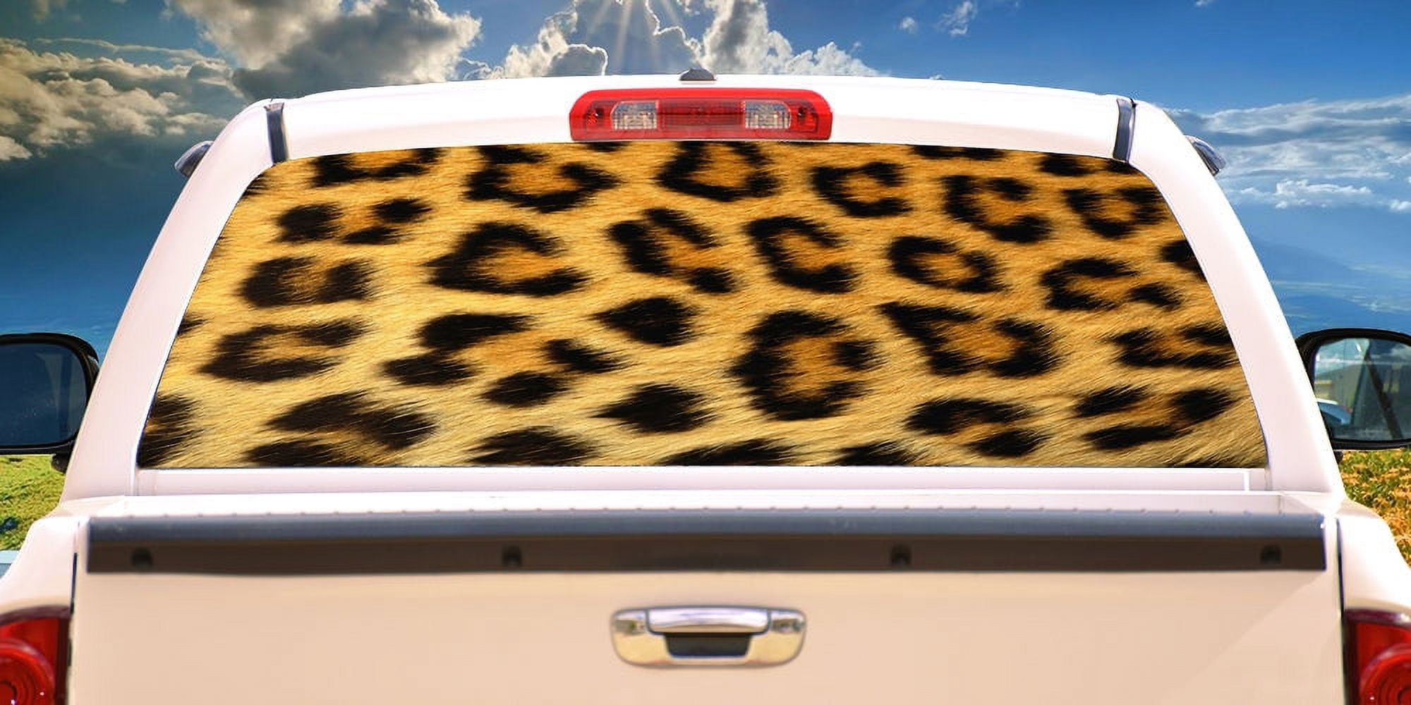 CHEETAH Rear Window Graphic back truck decal suv view car animal ...