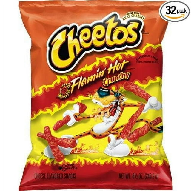CHEETOS Crunchy FLAMIN’ HOT 2.75 ounce (Pack of 32) - Walmart.com