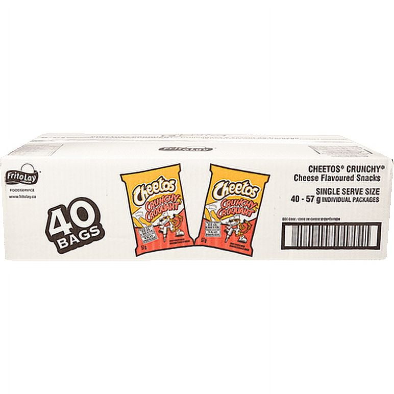 CHEETOS Crunchy Snacks, Vending Chips - 40x57g | Bold Cheese Flavor in ...