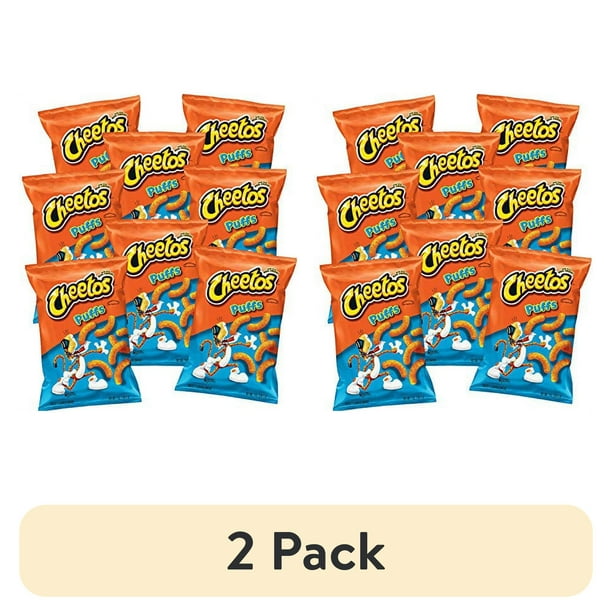 (2 pack) CHEETOS Puffs Cheese Flavored Snacks, 1.375 oz | 8 Ct ...