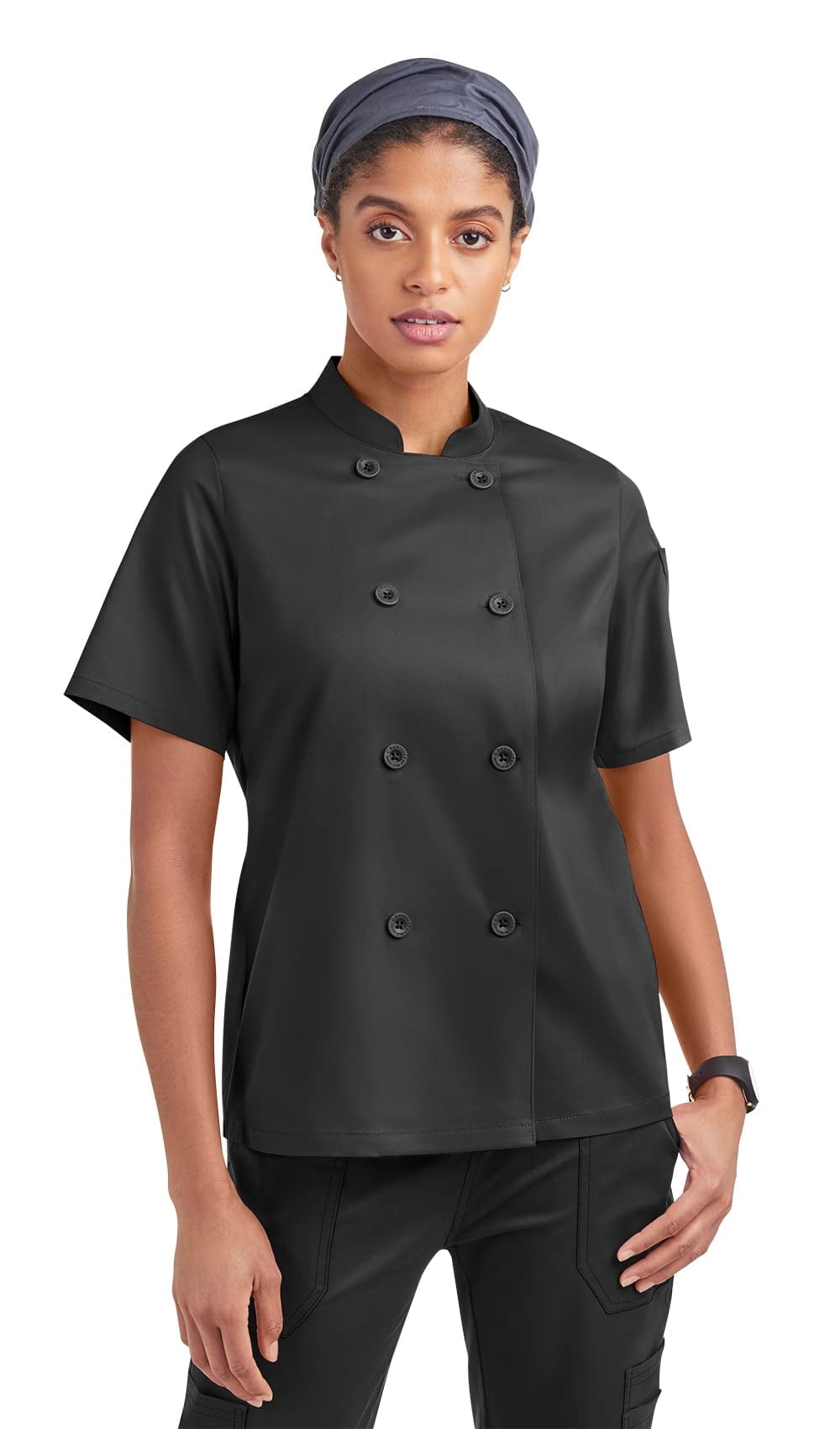CHEF 360 Women's 1-Pocket Stretch Chef Coat (Ruby, L) - Walmart.com