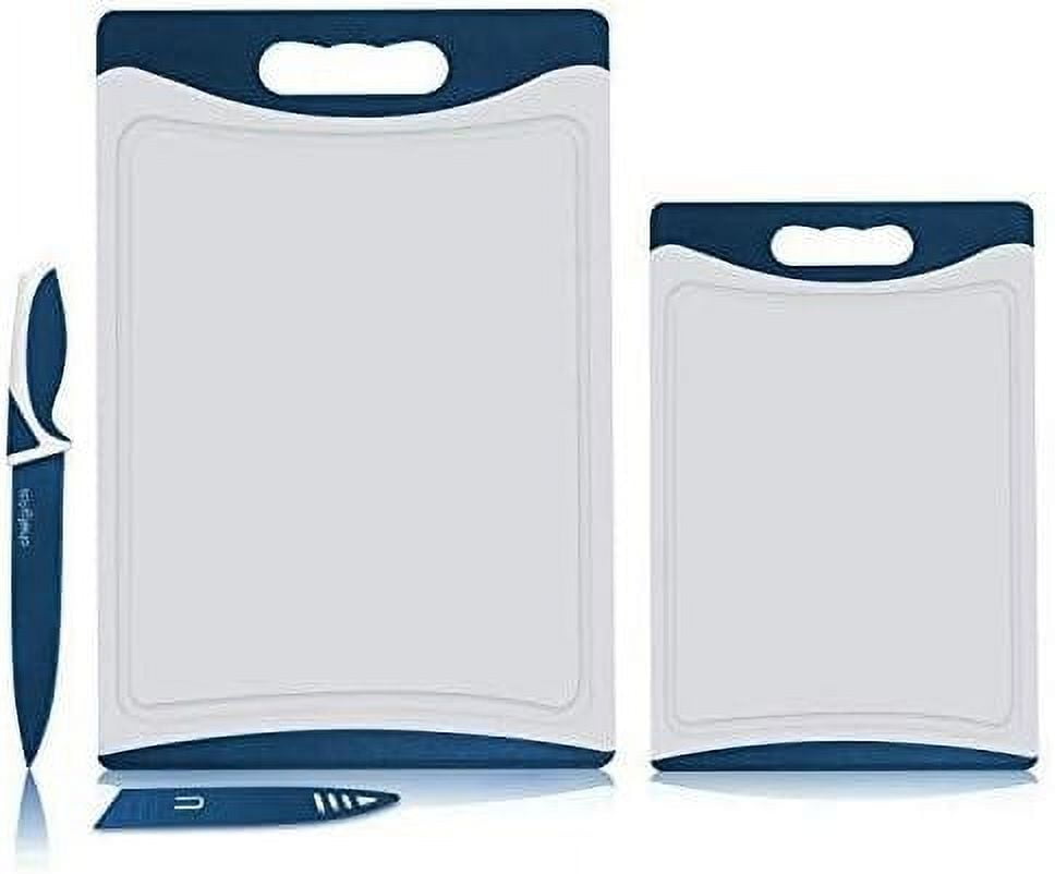 CHEF GRIDS Durable Plastic Cutting Board Set, Chopping Board Thick ...