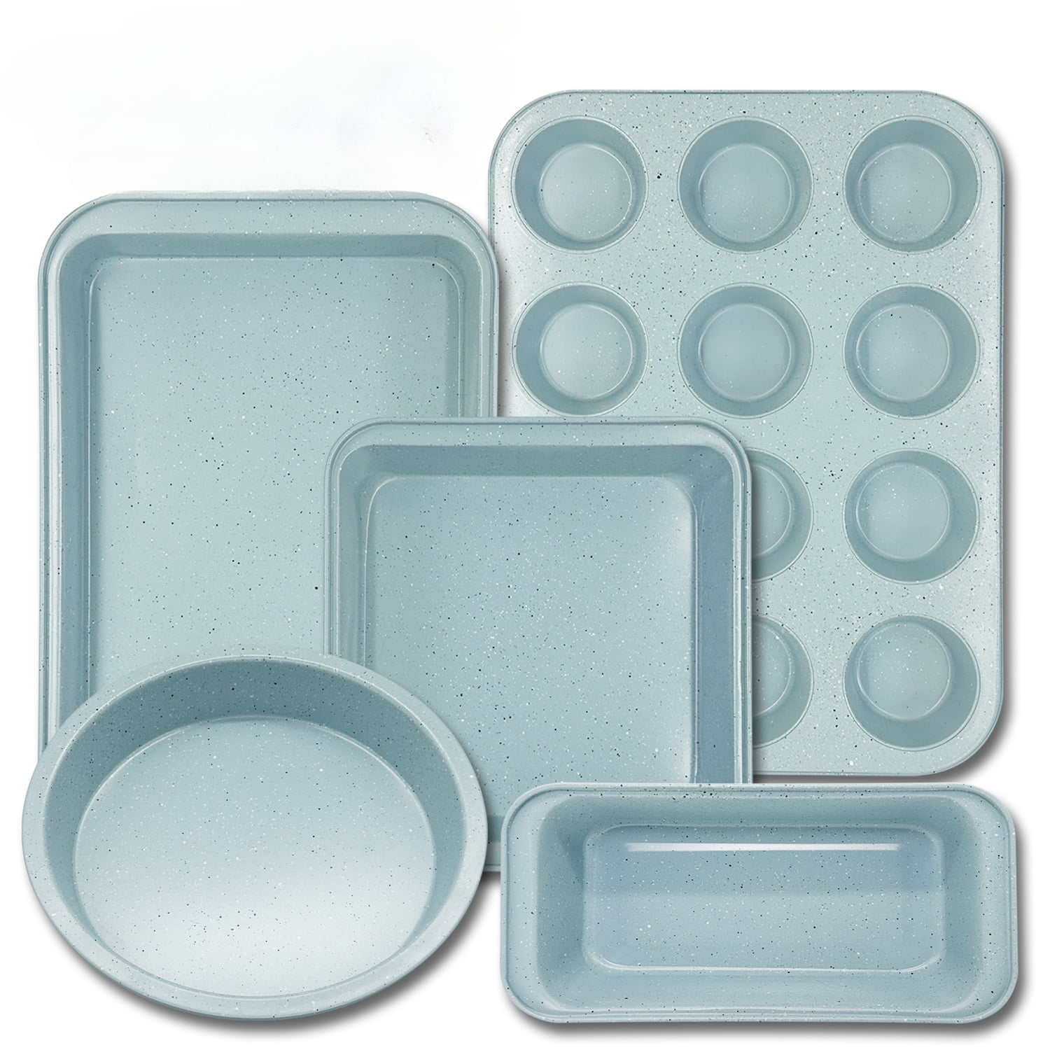CHEF LANG Bakeware Sets, 5pcs Pans Set, Non-Stick Kitchen Pan,Including ...