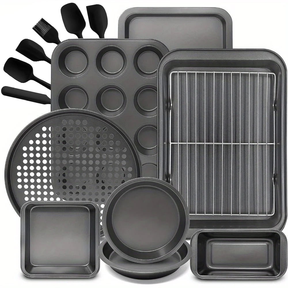 CHEF LANG Bakeware Sets, Baking Pans Set, Nonstick Oven Pan for Kitchen ...