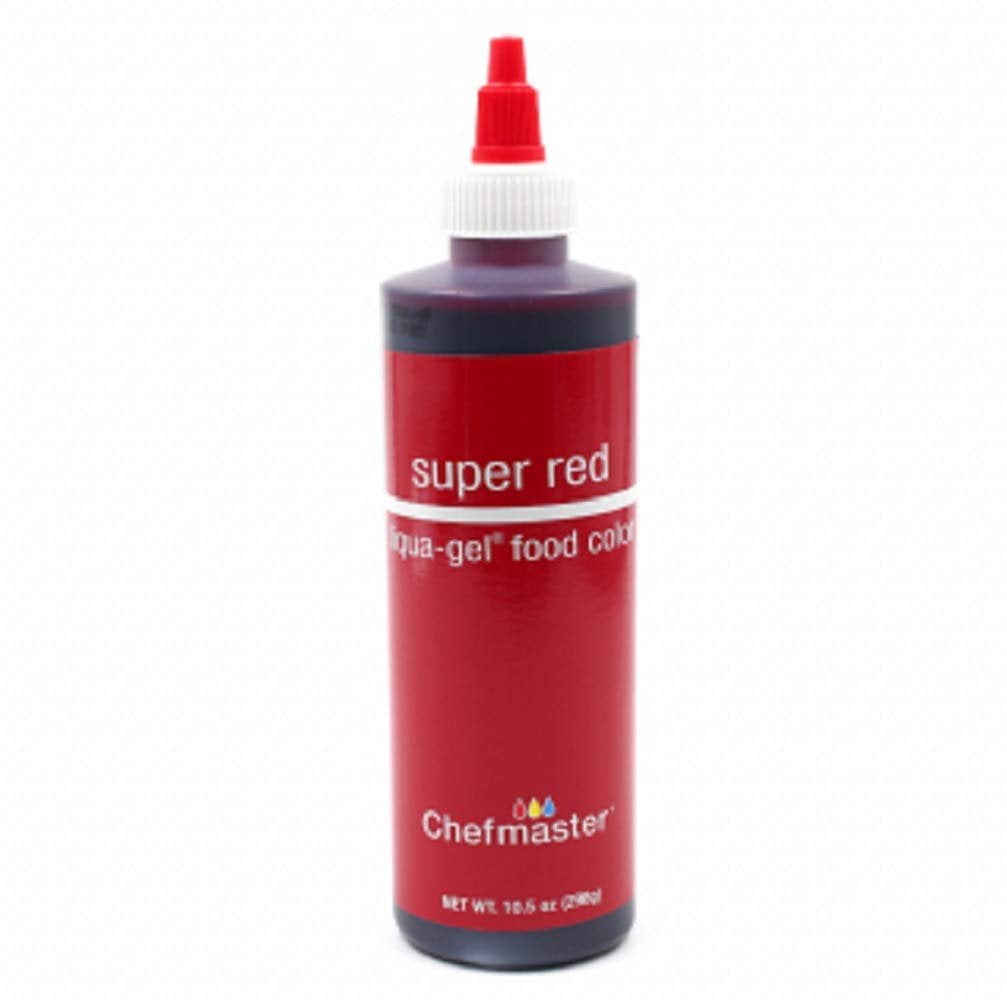 Chefmaster 10.5-Oz Super Red Liqua-Gel Cake Food Coloring, Liquid ...