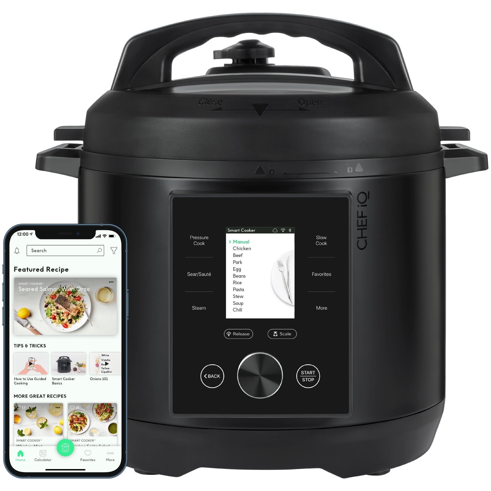 Open Box CHEF iQ Multi-Function Smart Cooker w/ 10 Functions and Built ...
