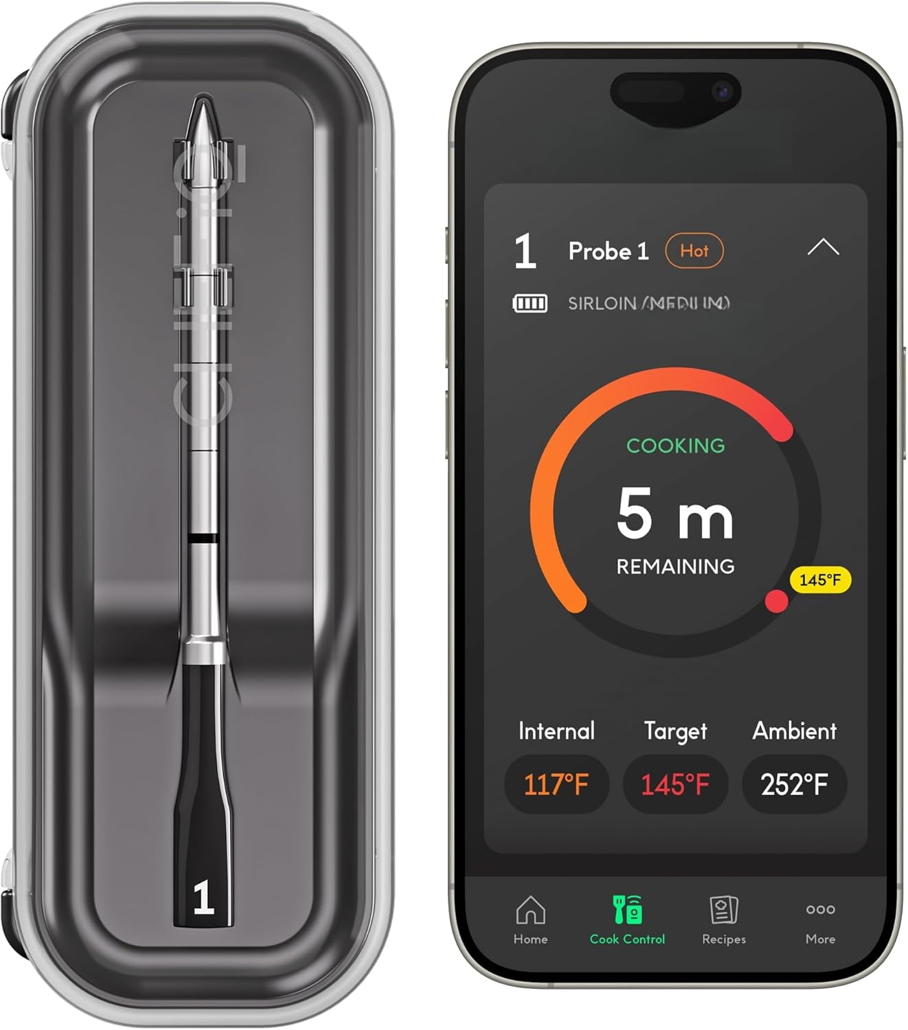 Sense [2025 Model] | Smart Wireless Meat Thermometer | Ultra-Thin Probe ...