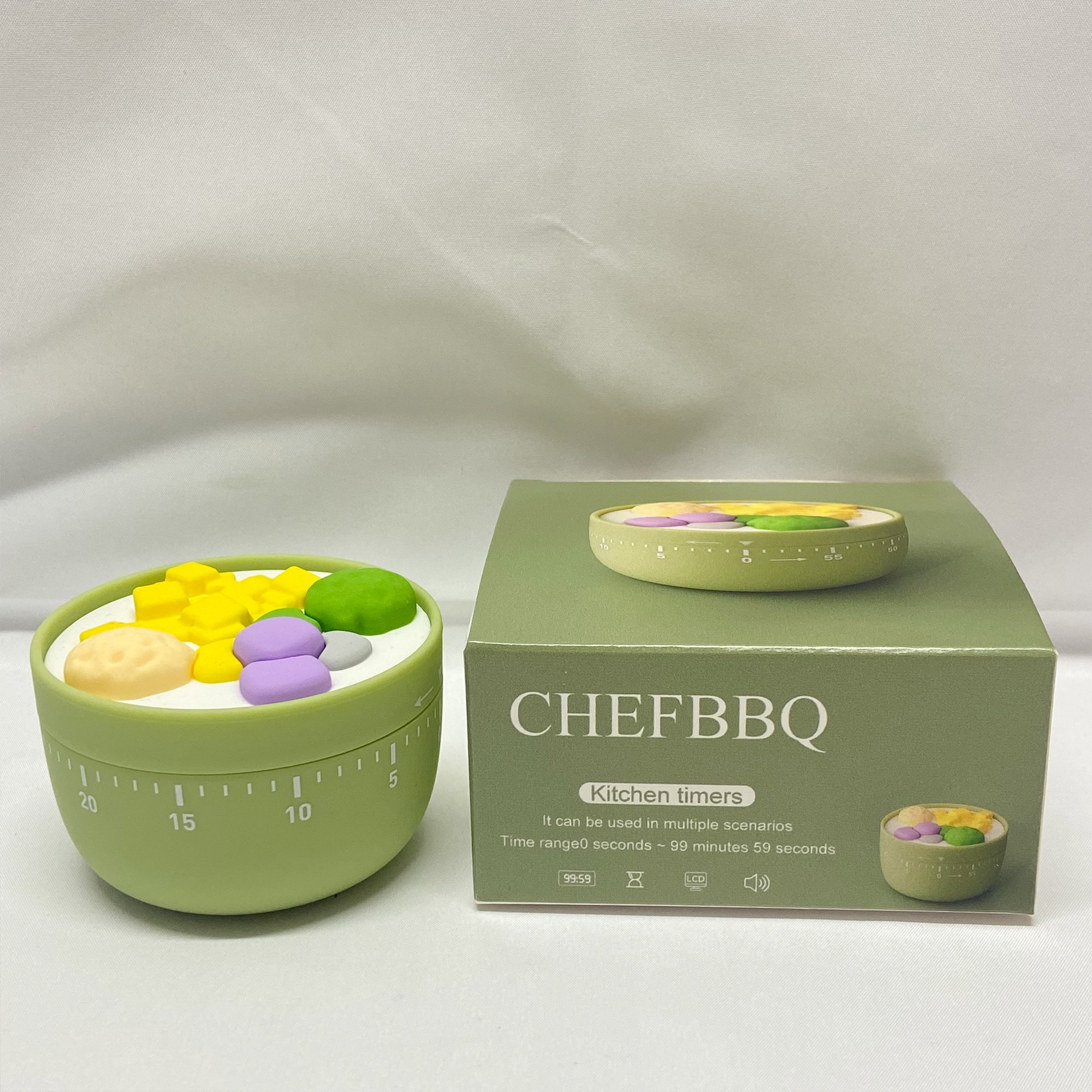 CHEFBBQ-Food timers Digital Clock Timer Cute Timer Cooking Reminder ...