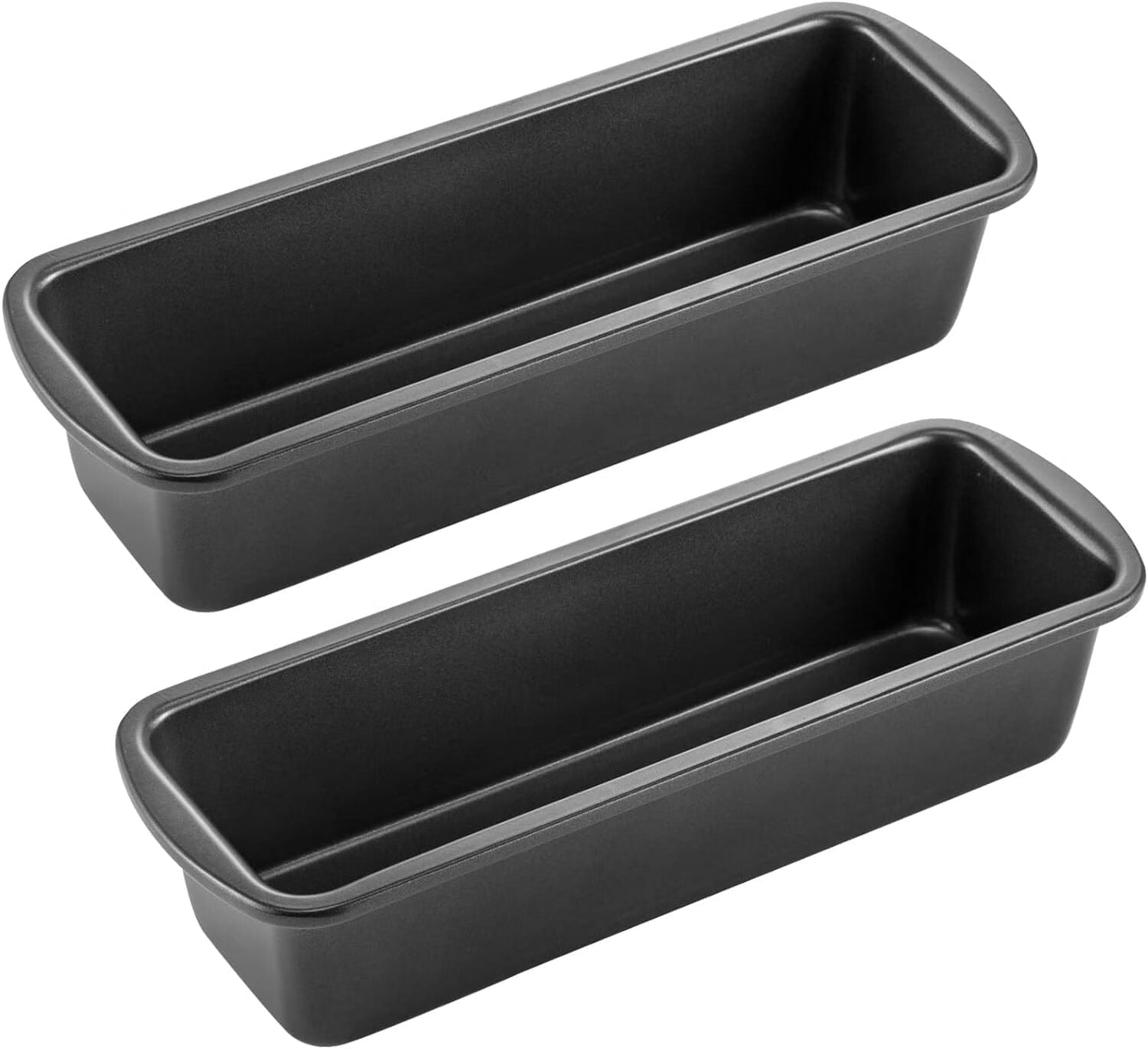 CHEFMADE Bread Loaf Pan, Non-Stick Meatloaf Pan, 3" x 10", Set of 2 ...