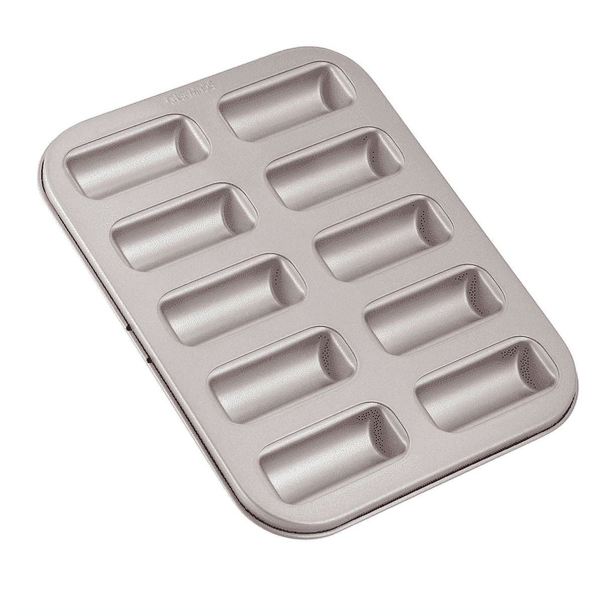 CHEFMADE Financier Cake Pan, 10-Cavity Non-Stick Rectangle Muffin Pan ...