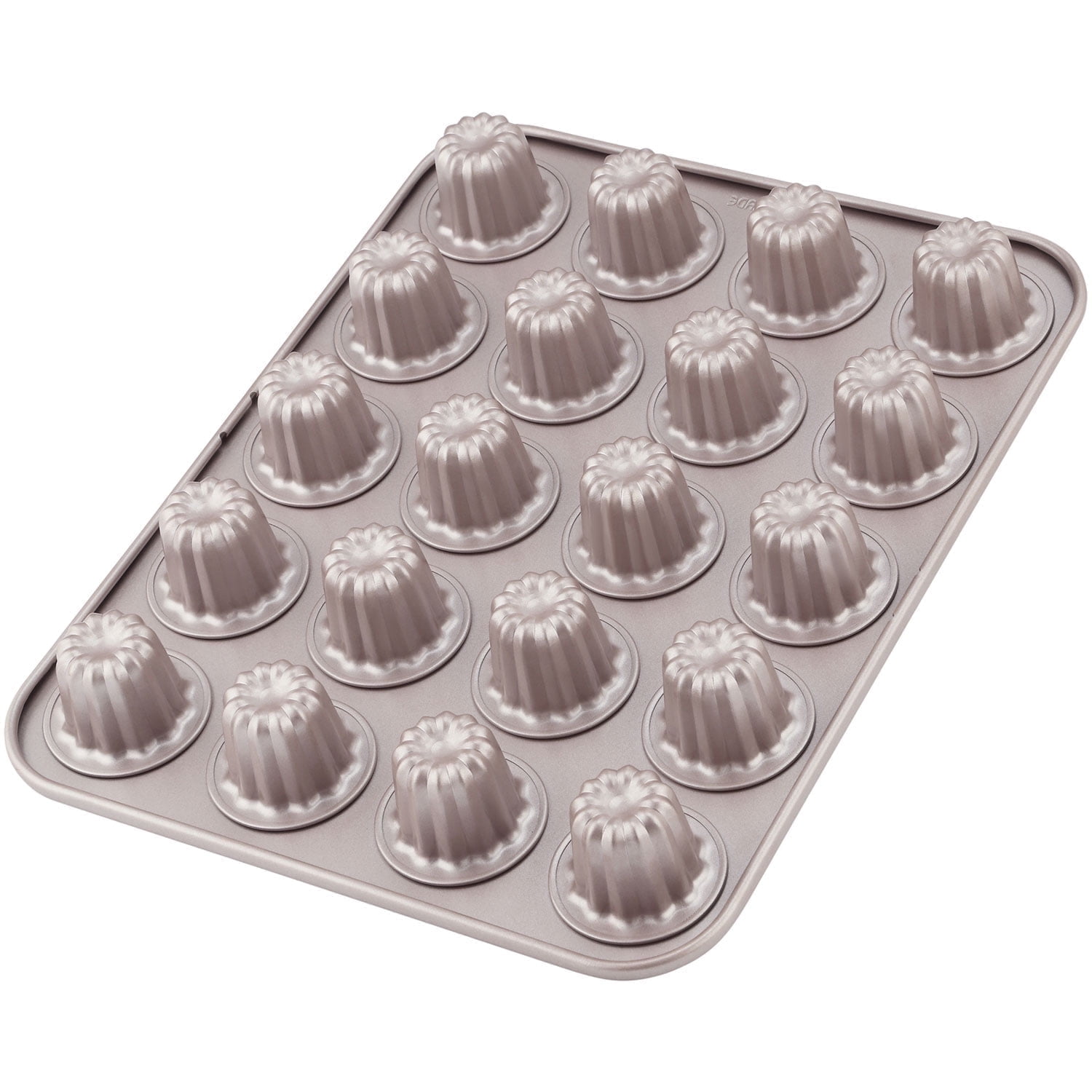 CHEFMADE Mini Canele Mold Cake Pan, 20-Cavity Non-Stick Mini Canele ...