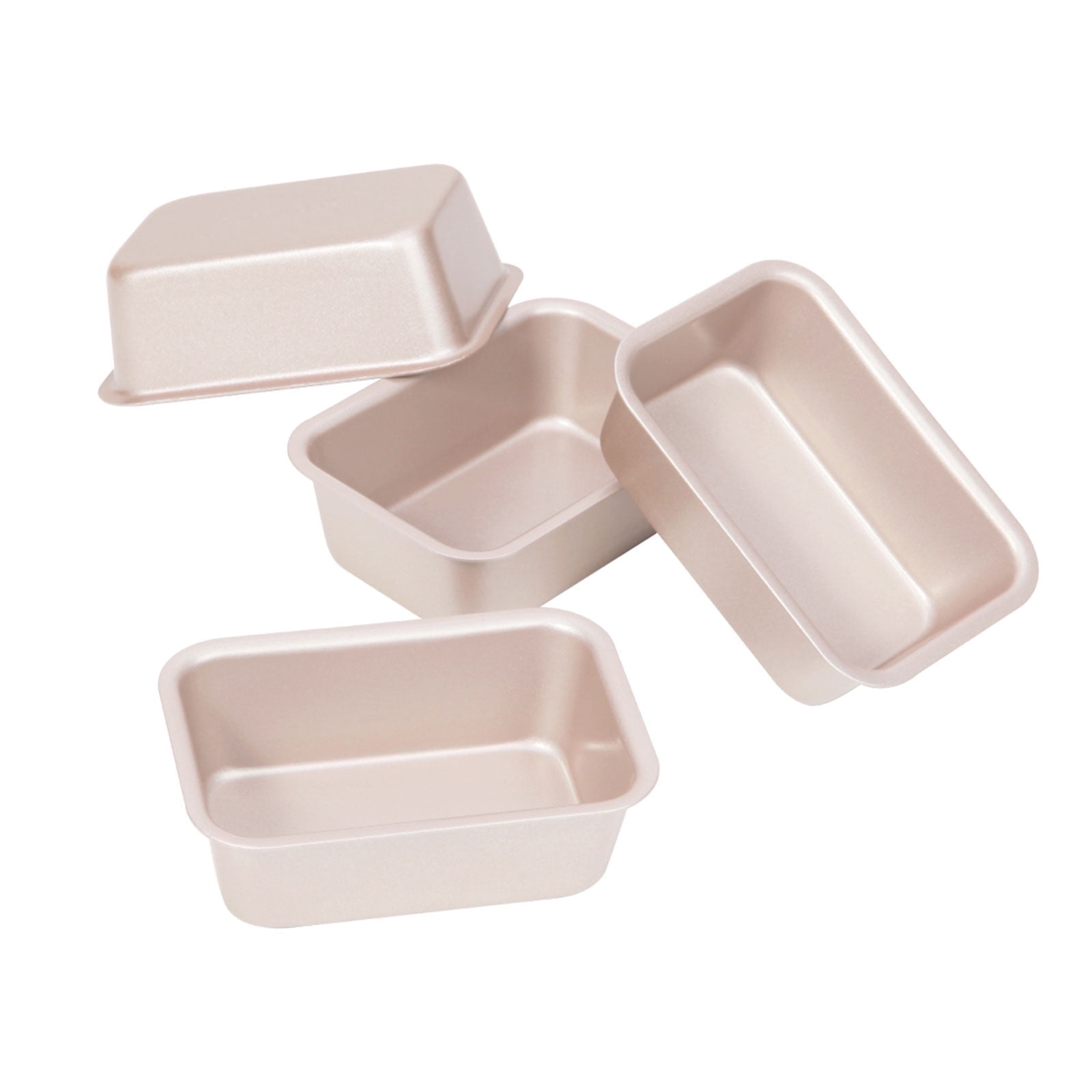 CHEFMADE Mini Loaf Pan Set, 4-inch 4Pcs Non-Stick Rectangular Cake ...