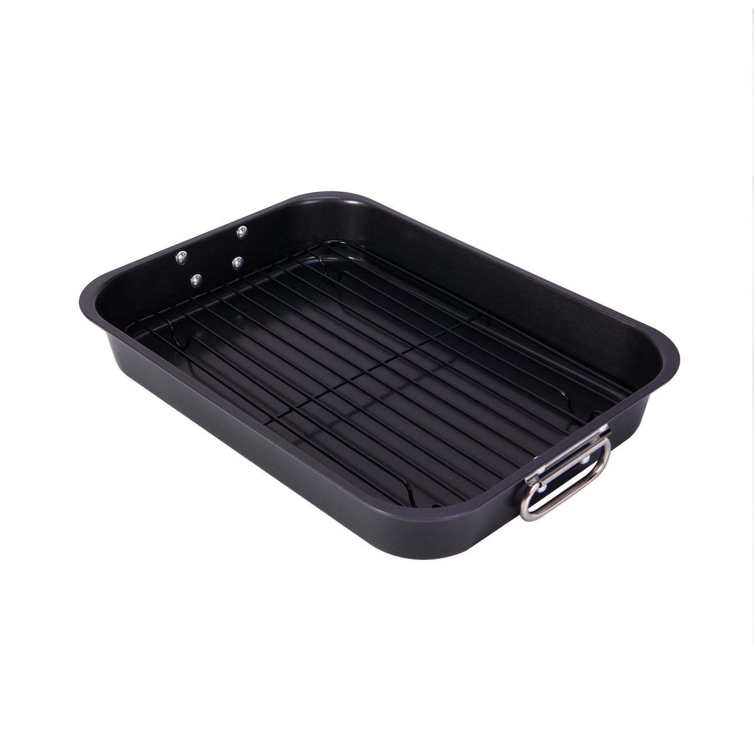 CHEFMADE Roasting Pan, 15-Inch Non-Stick Turkey Roaster Lasagna Pan ...