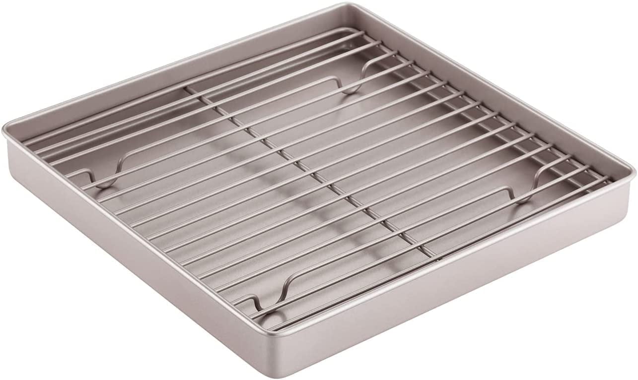 CHEFMADE 11-Inch Non-Stick Roasting Pan with Rack, Safe Cooking and ...