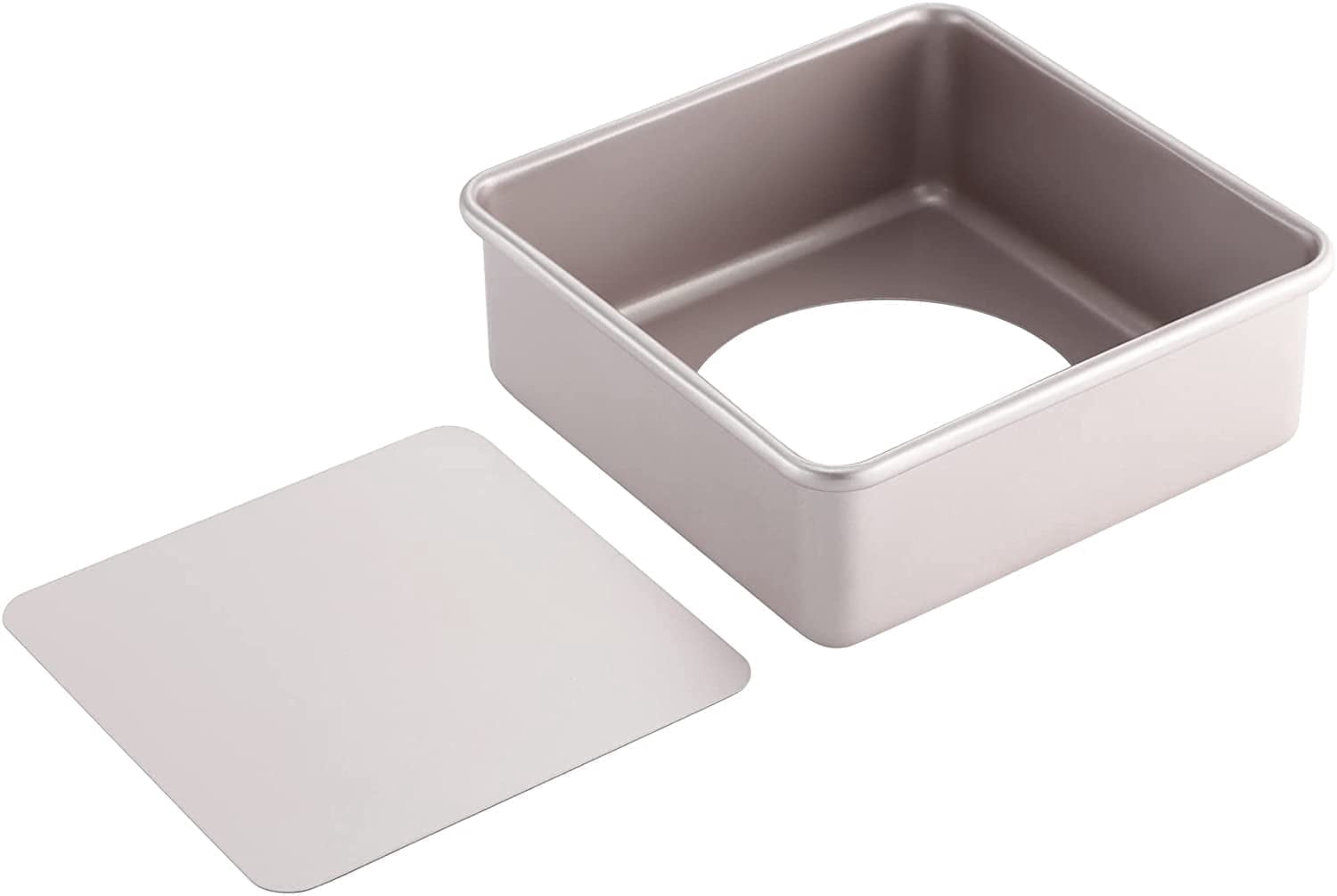 CHEFMADE Square Cake Pan, 8-inch Deep Dish, Removable Loose Bottom ...