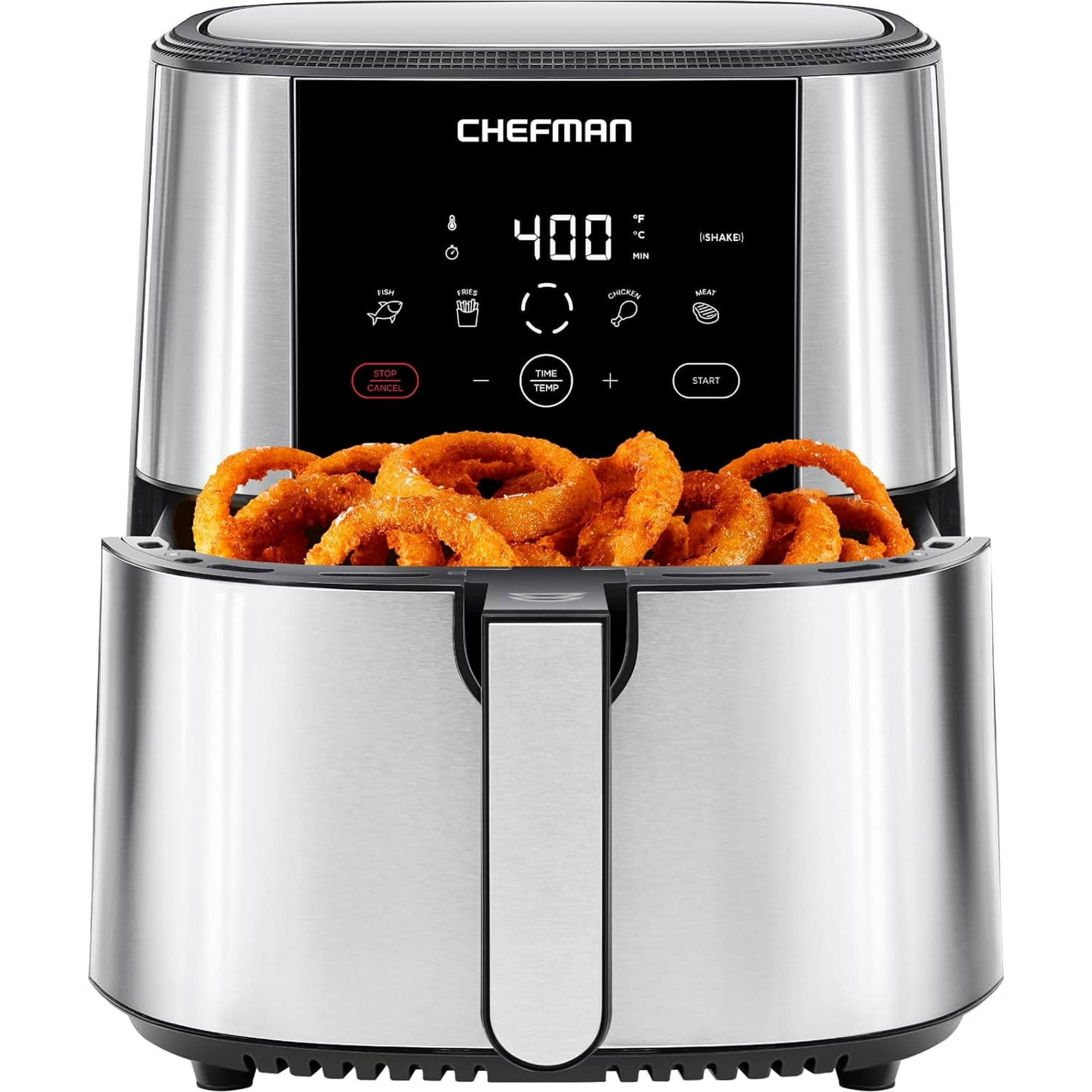 Chefman TurboFry 6-Quart Digital Air Fryer with Touch Controls and 4 ...