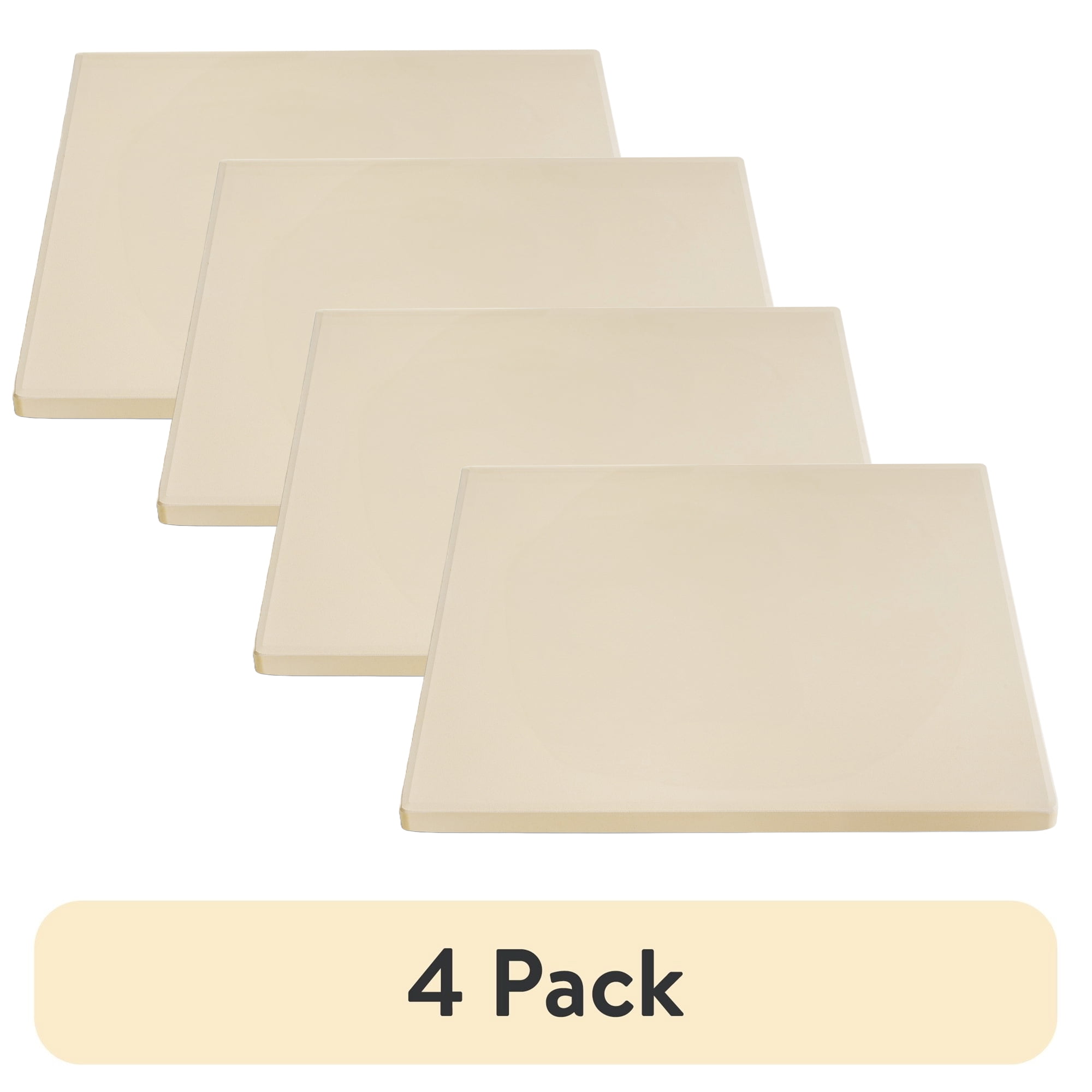 (4 pack) CHEFSPOT 12" Square Cordierite Pizza Stone for Grill and Oven ...