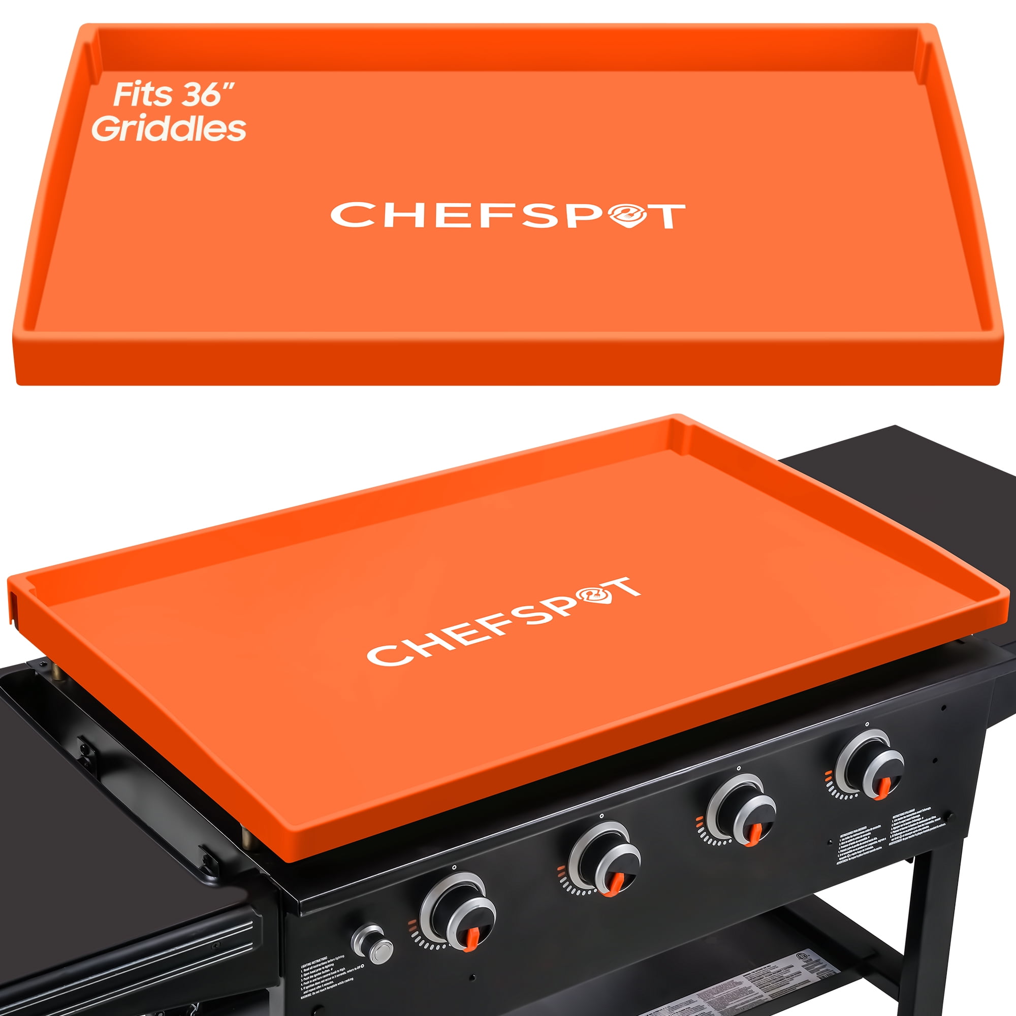 CHEFSPOT 36 inch Silicone Griddle Mat Cover for Blackstone - Full Grill ...