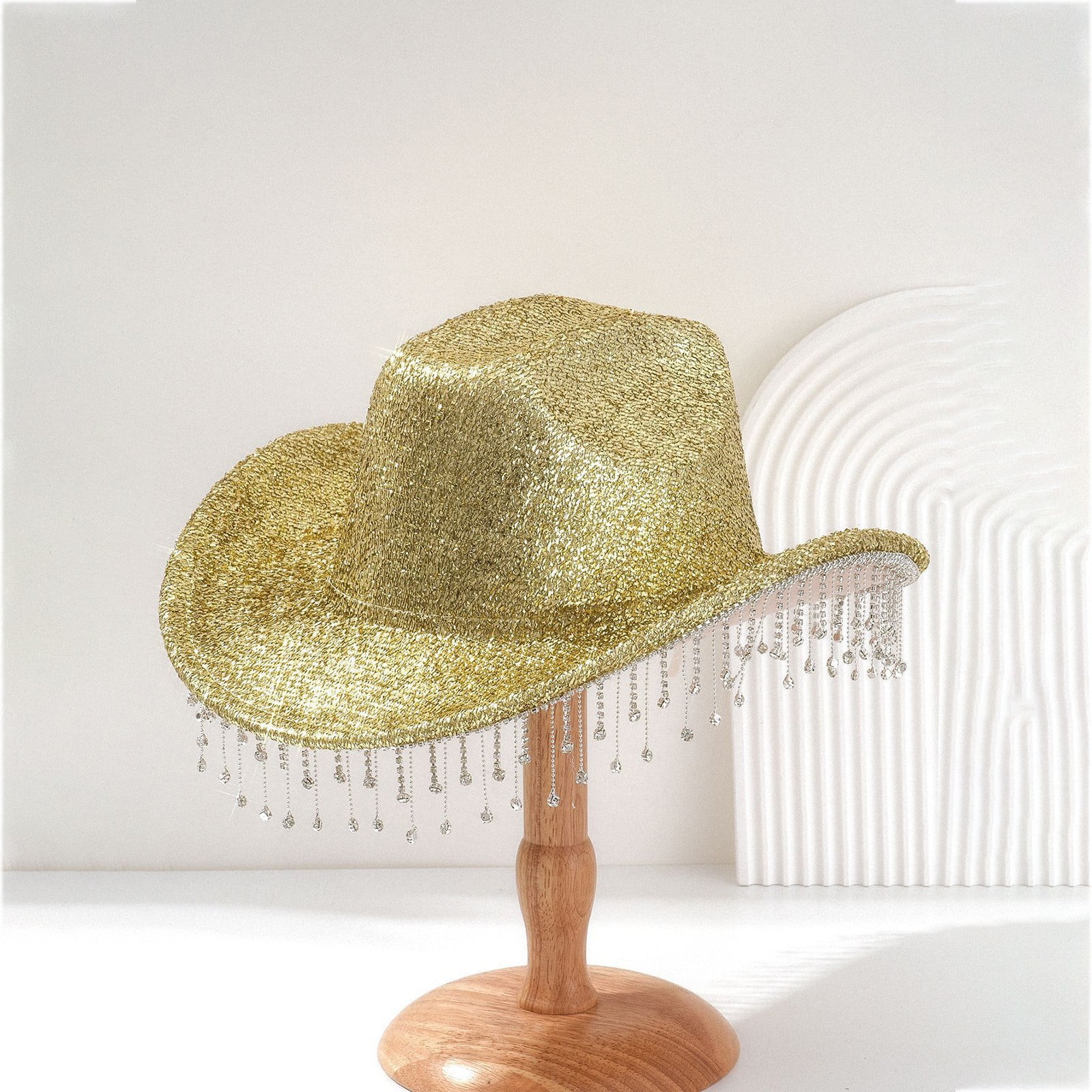 CHEGUTA Cowboy Hats for Women Hat Elegant And Light With Shiny Tassel ...