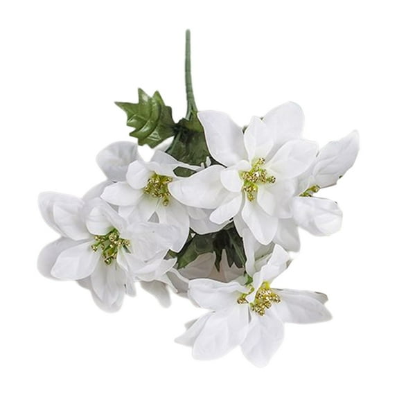 CHELIASD Bushes for Christmas Decor SilkFabric Artificial Flower Plant ...