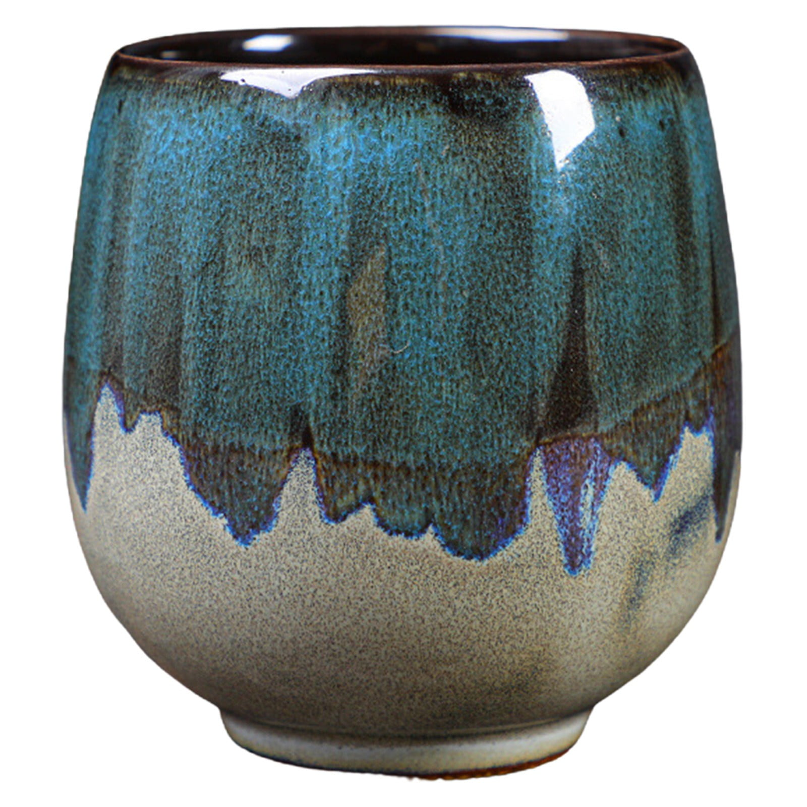 CHELIASD Glaze Ceramic Coffee Cup Set, Creative Design Tea & Coffee ...