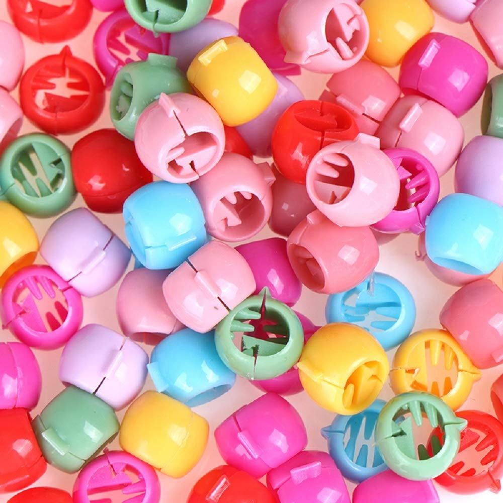 CHEMAB ENTEREPIRSE MultiColored Plastic Hair Claw Clips Mini Hair Beads ...
